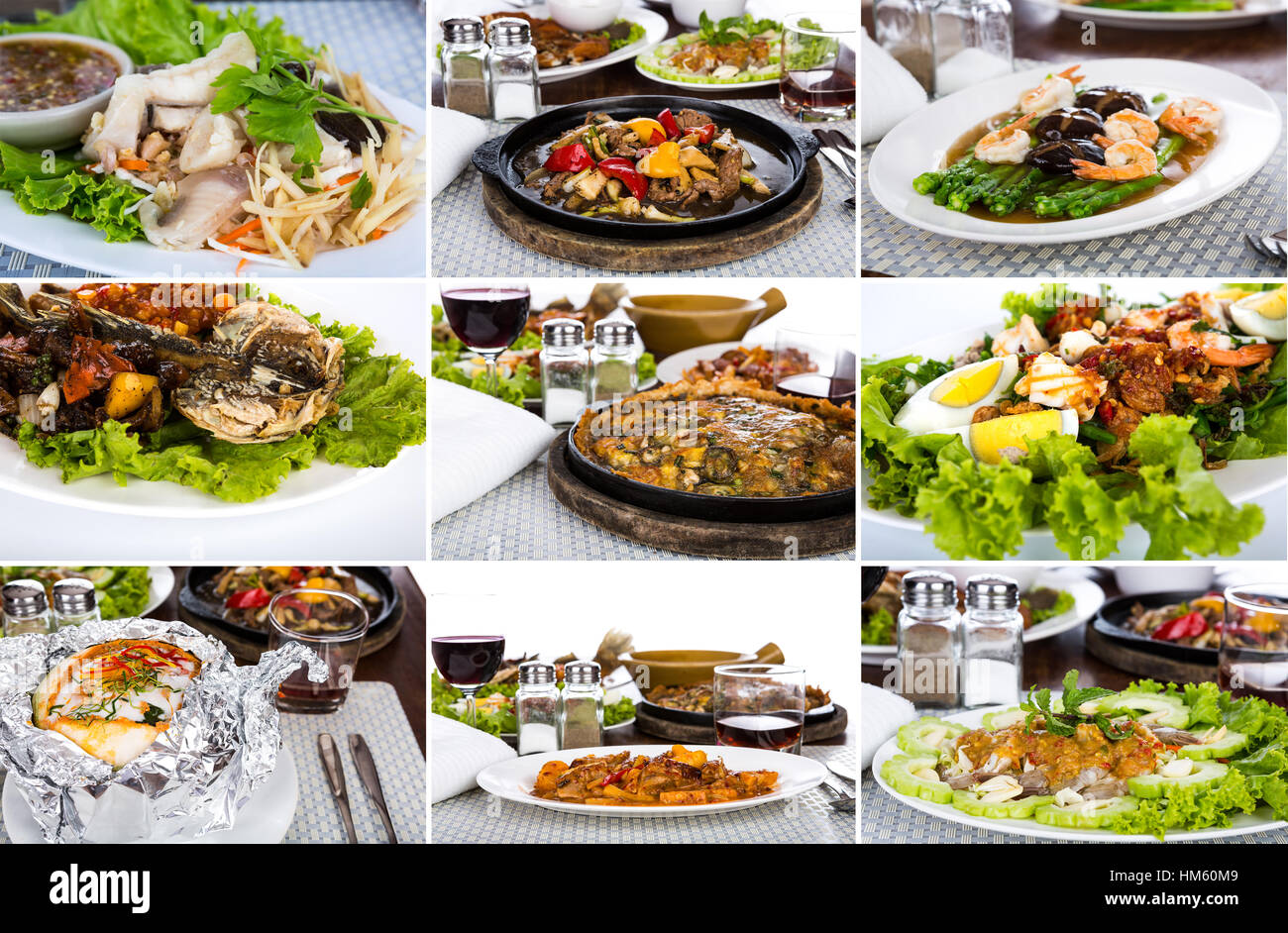 Collection of asian food Stock Photo - Alamy