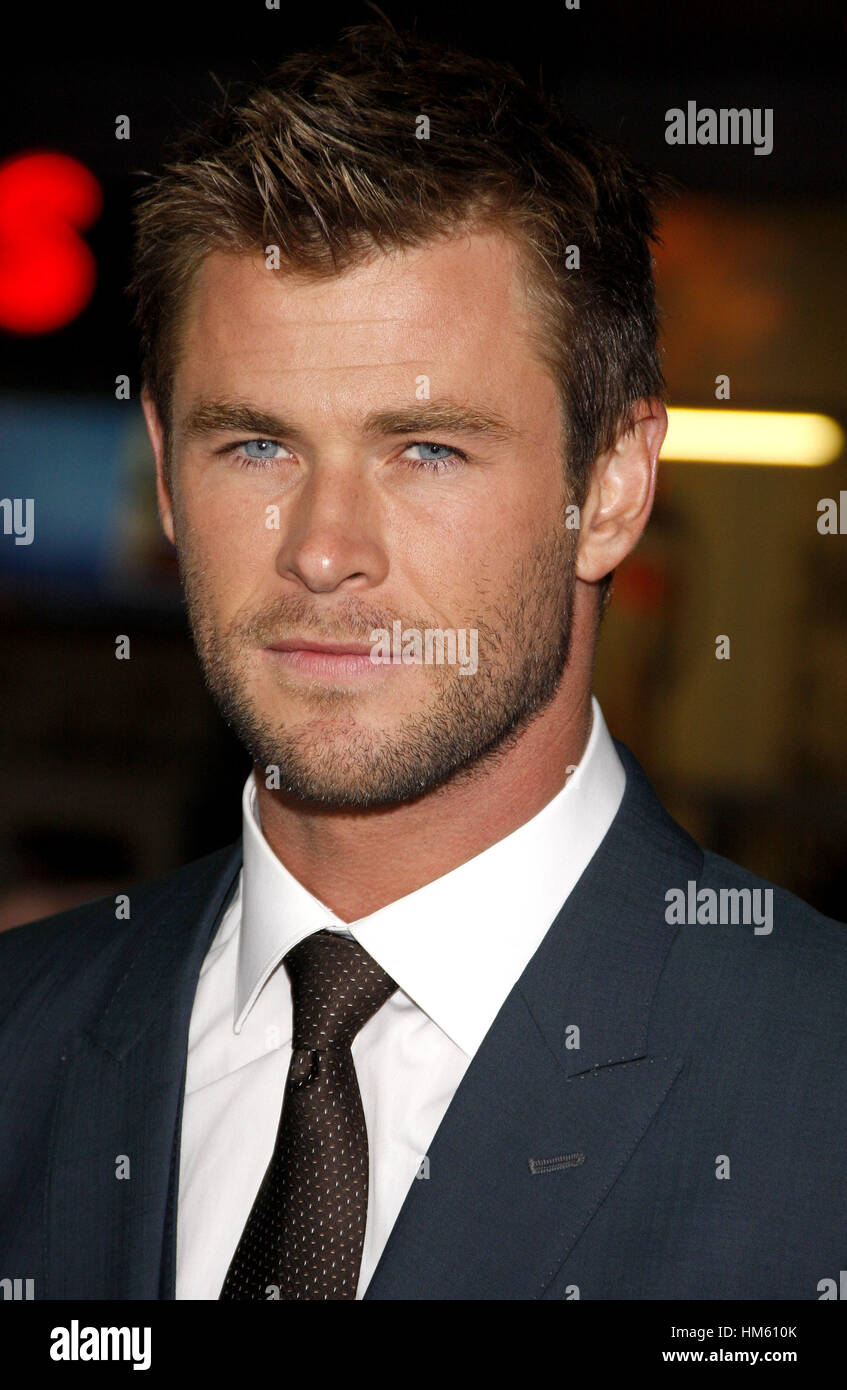 Hollywood, CA, USA. Chris Hemsworth at Blackhat Los Angeles Premiere ...