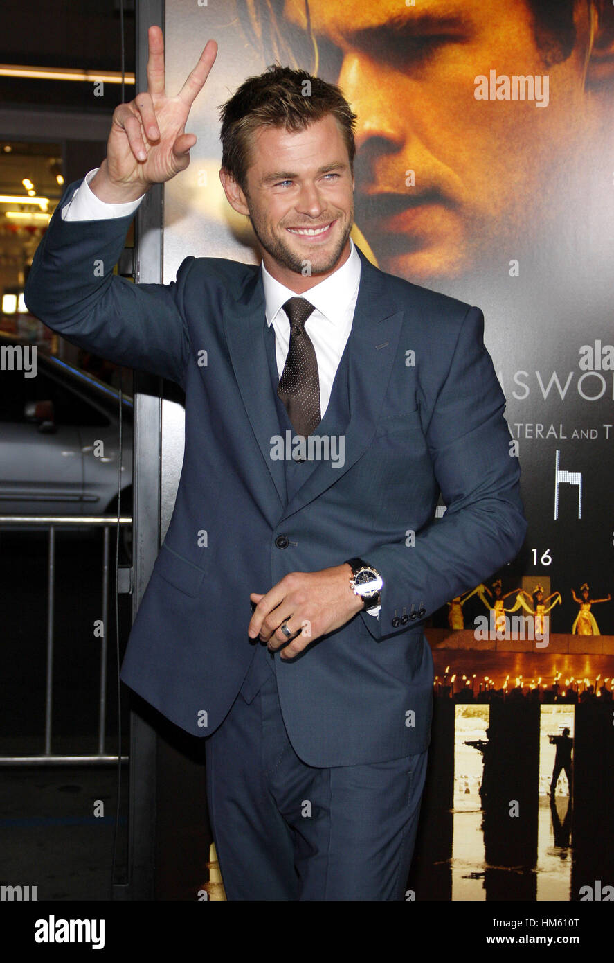 Hollywood, CA, USA. Chris Hemsworth at Blackhat Los Angeles Premiere ...