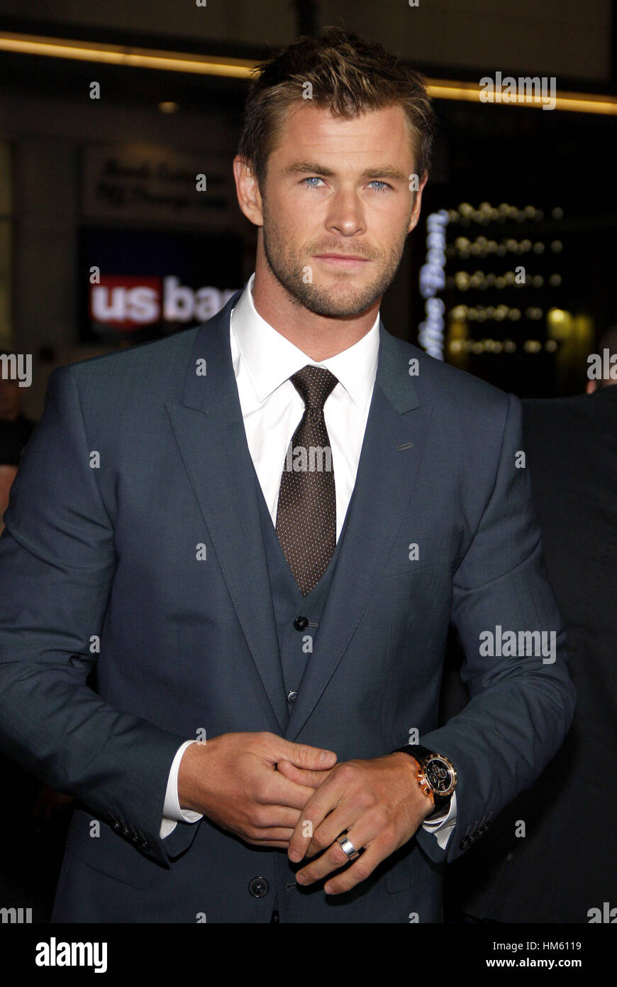 Hollywood, CA, USA. Chris Hemsworth at Blackhat Los Angeles Premiere ...