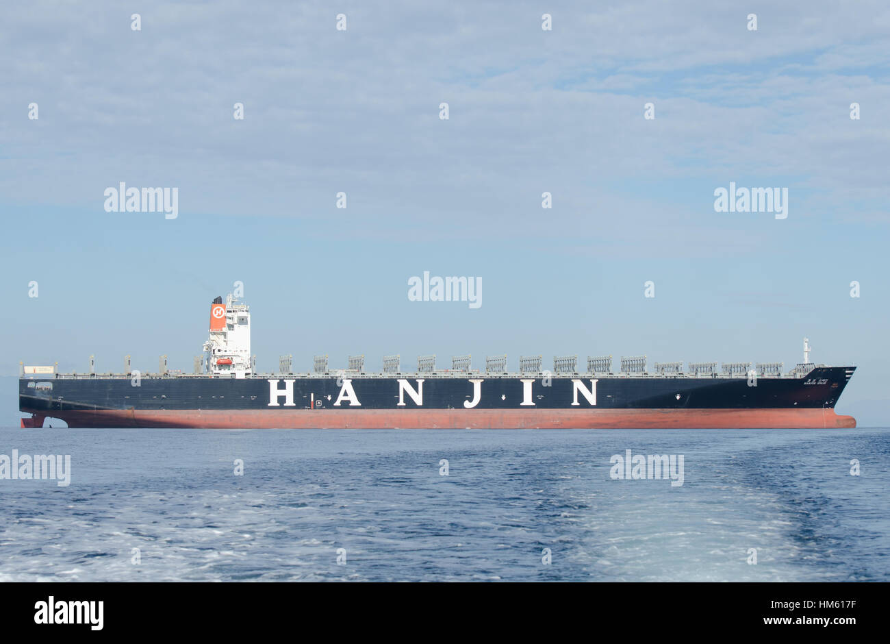 Empty Container Ship