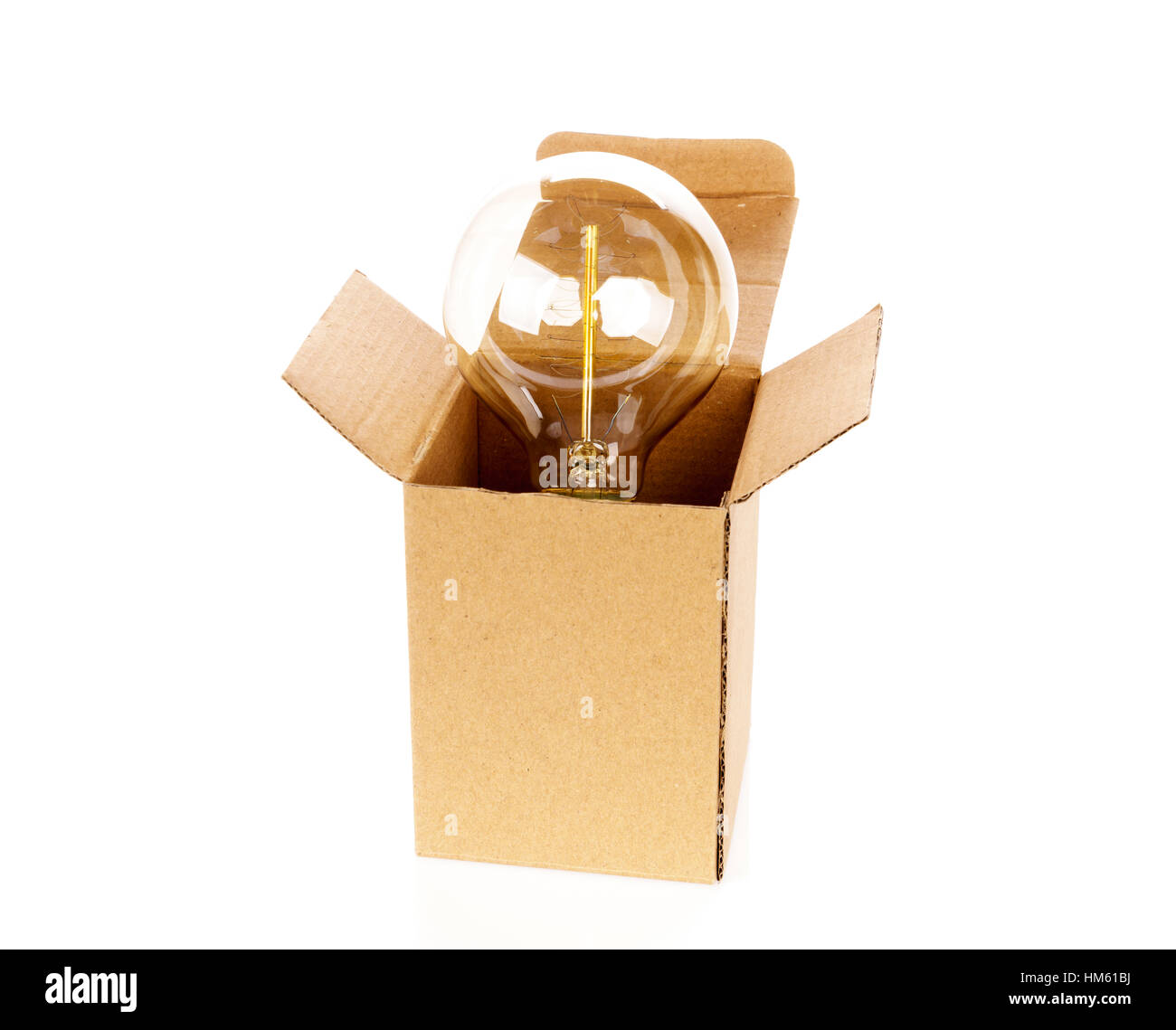Open box lightbulb Cut Out Stock Images & Pictures - Alamy