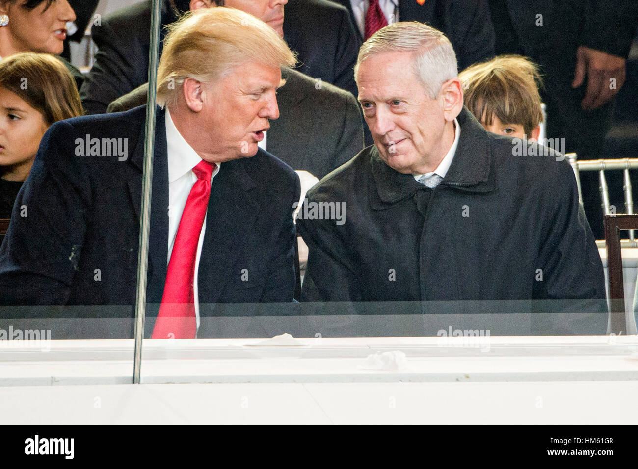 U.S President Donald Trump and newly-appointed Secretary of Defense ...