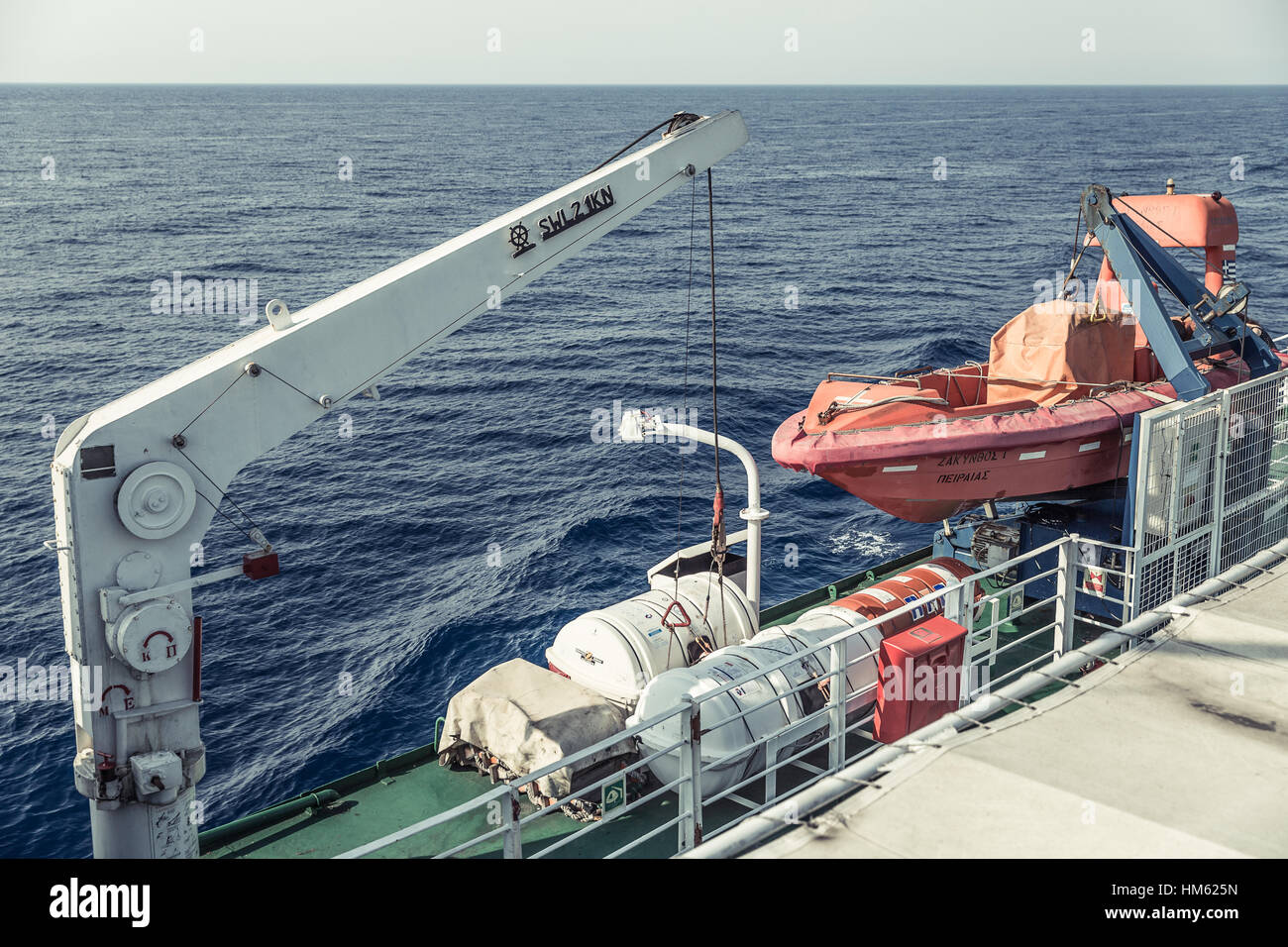Onboard the Ferry Stock Photo - Alamy