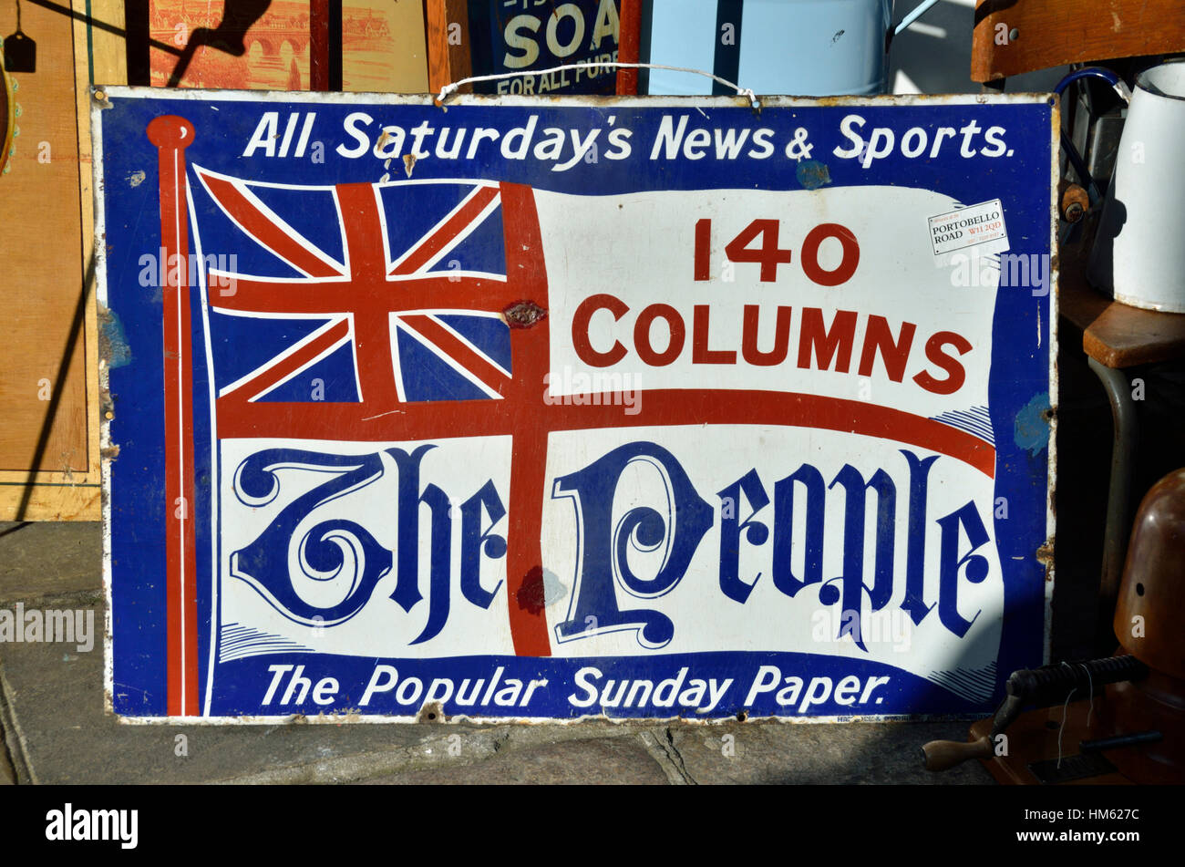 Old newspaper sign hi-res stock photography and images - Alamy