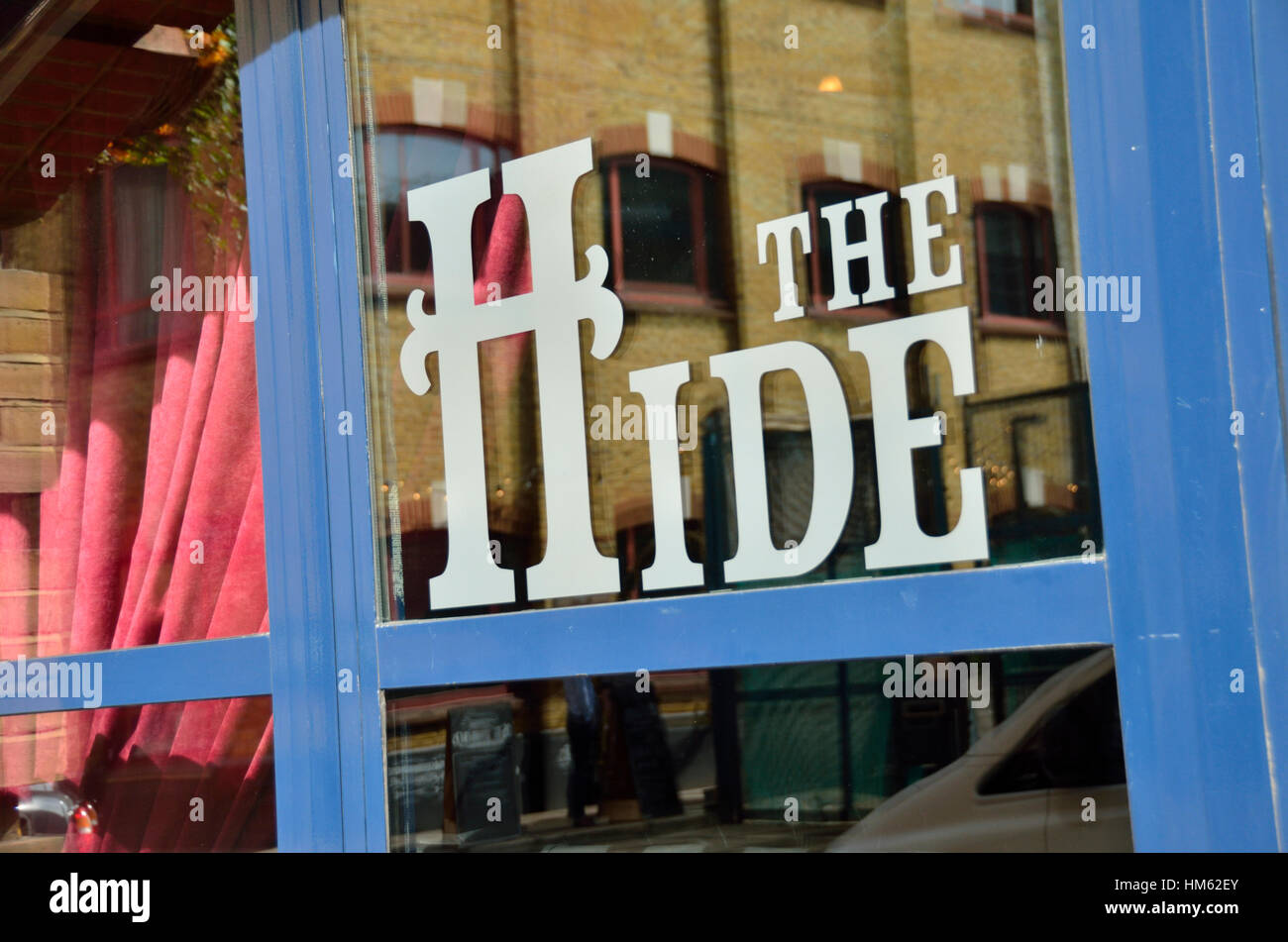 The Hide bar in Bermondsey Street, London, UK Stock Photo - Alamy