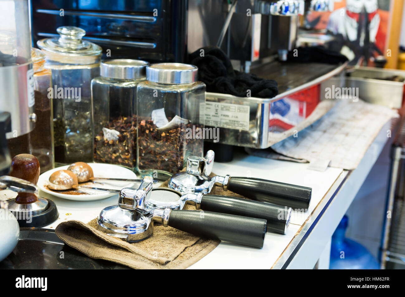 preparation of coffee Stock Photo - Alamy