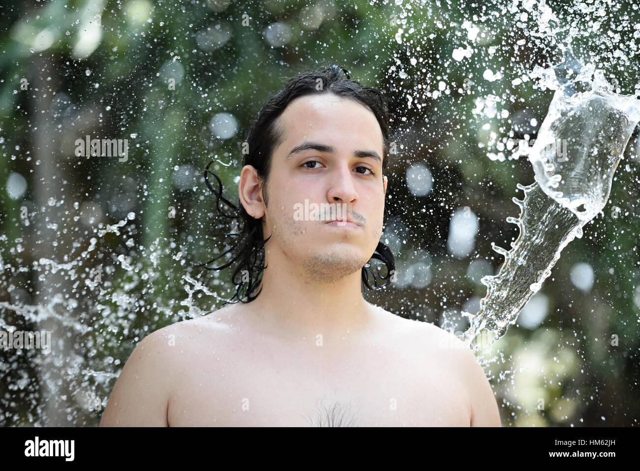 Splash face with water hi-res stock photography and images - Alamy