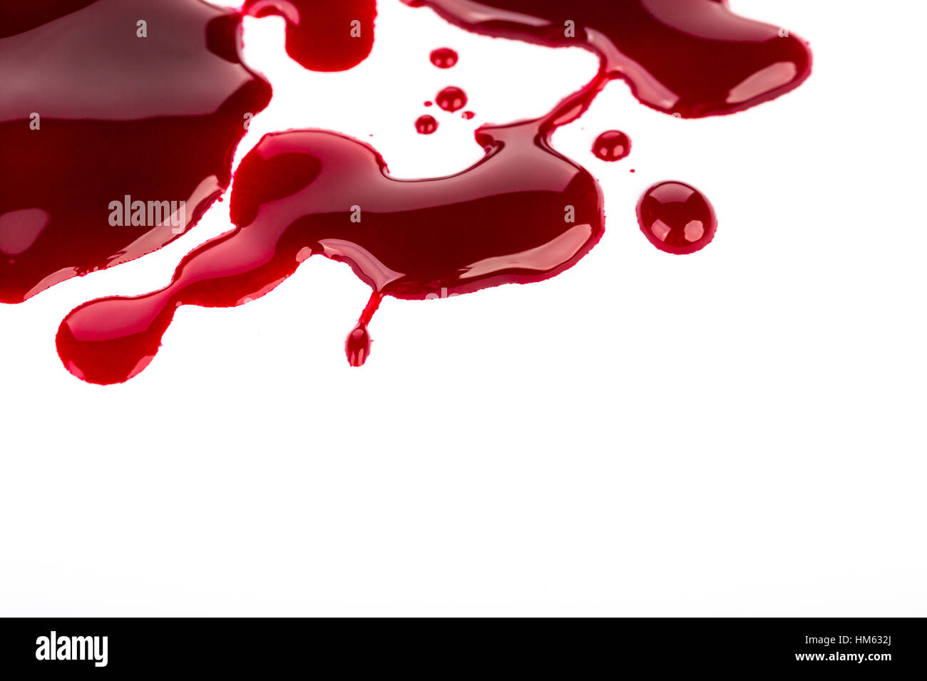 Halloween concept : Blood splatter on white background Stock Photo - Alamy