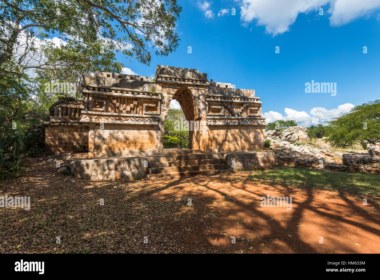 Ancient mayan arch, Labna mayan ruins, Yucatan, Mexico Stock Photo - Alamy