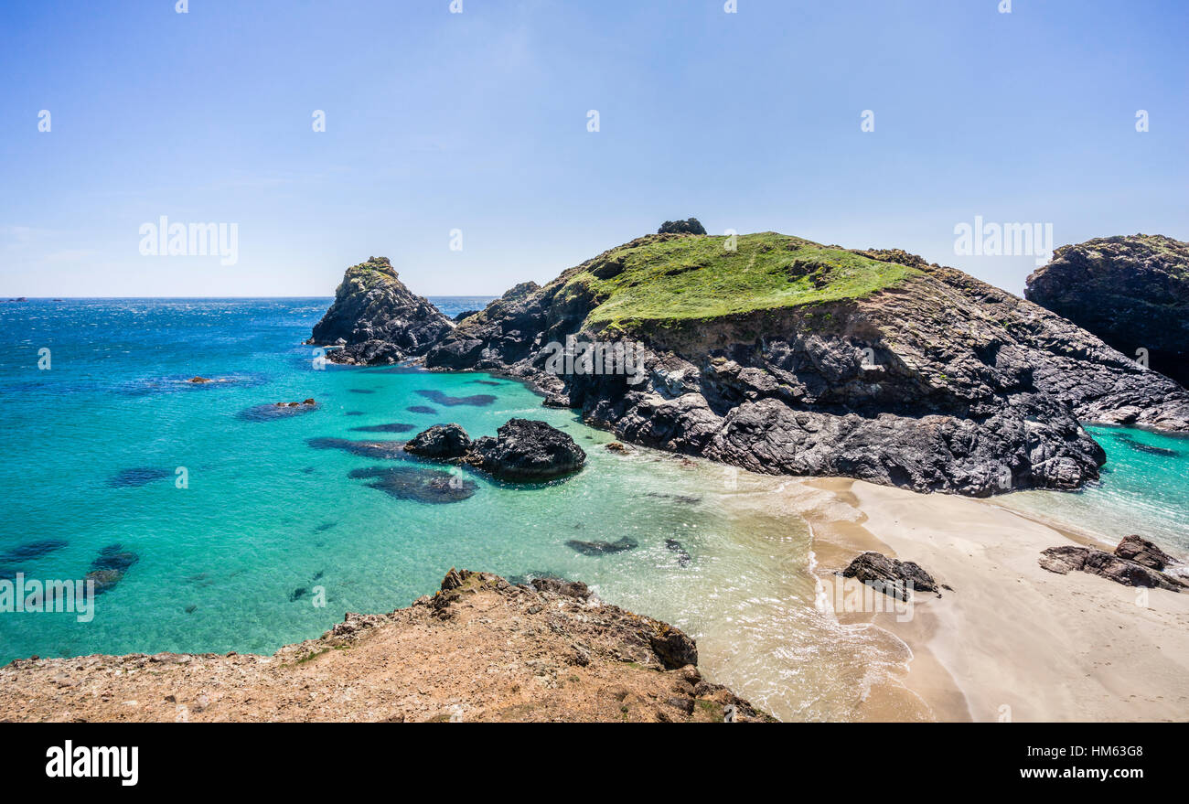 Great Britain, South West England, Cornwall, Lizard Peninsula, Kynance ...