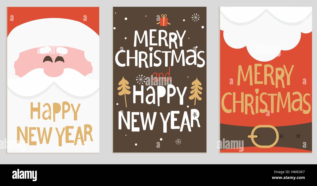 Father christmas christmas card Stock Vector Images - Alamy