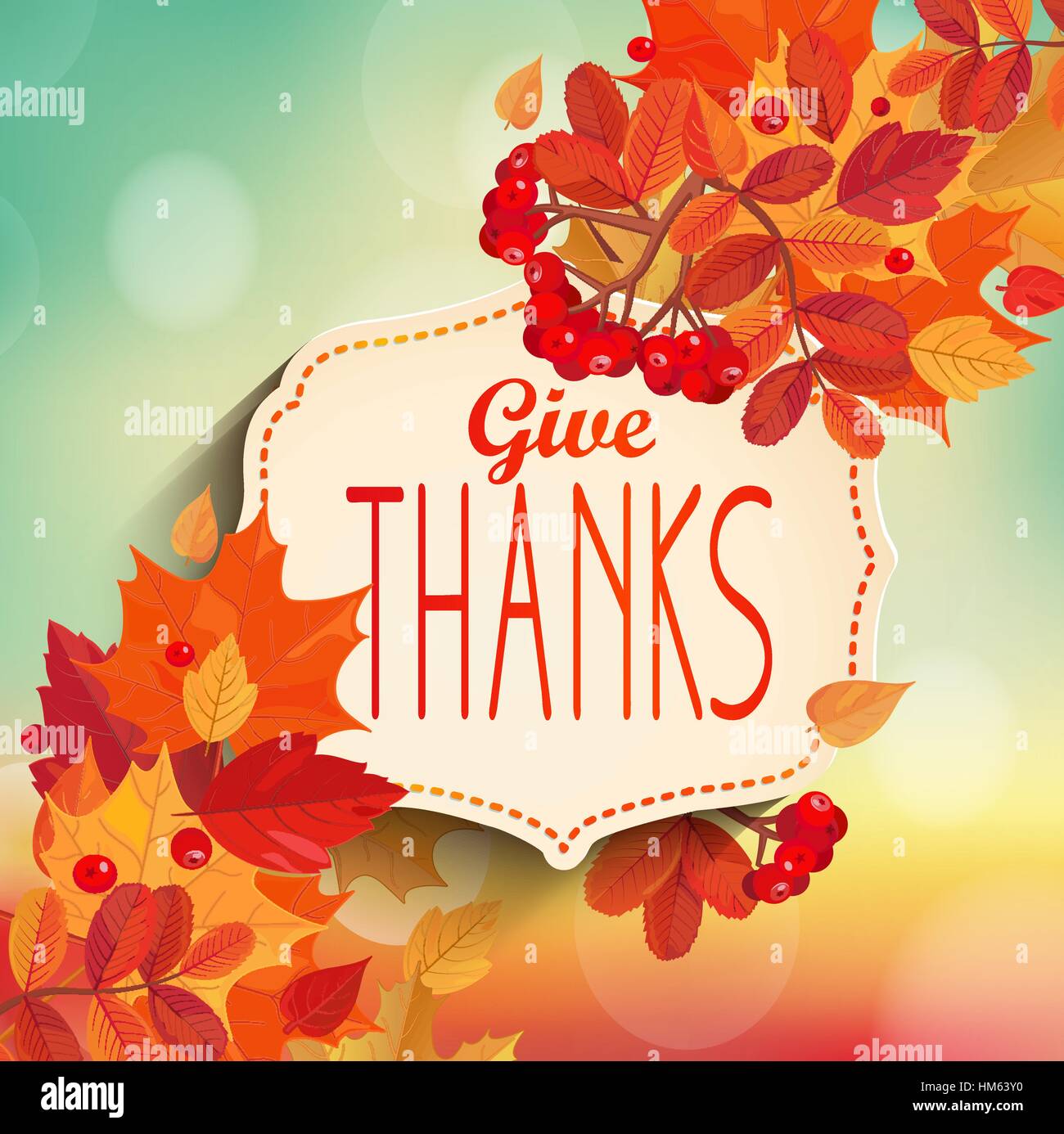 Rowan berry background Stock Vector Images - Alamy