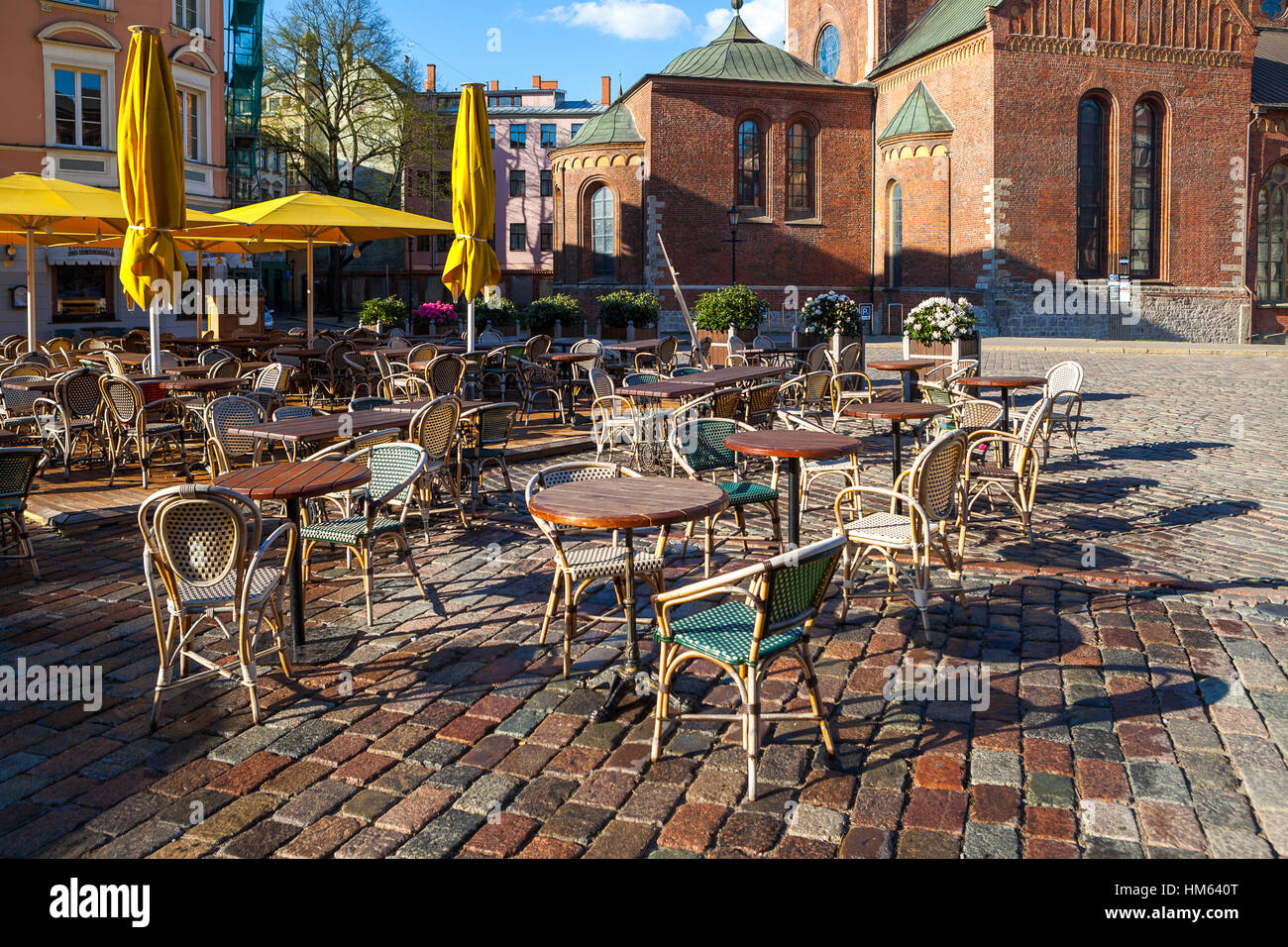 Riga cafe outside hi-res stock photography and images - Alamy