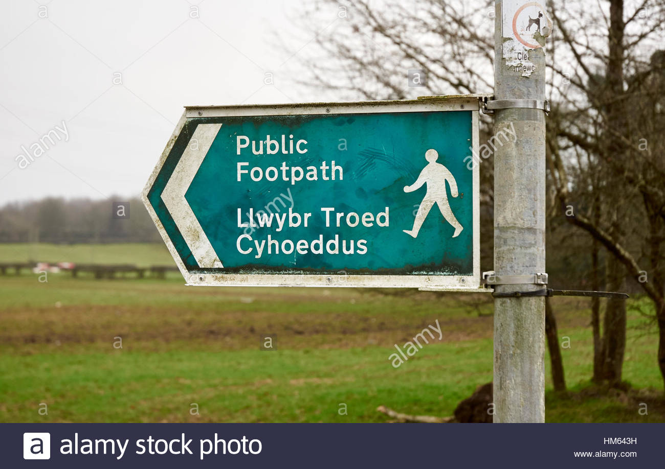 Welsh Sign High Resolution Stock Photography and Images - Alamy