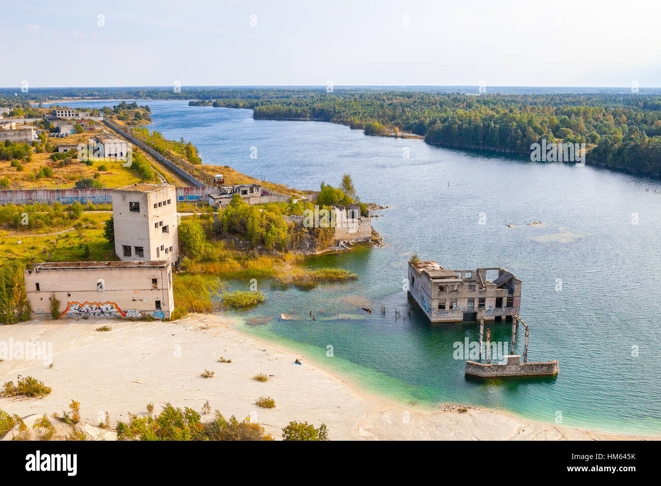 Abandoned prison in Rummu, Estonia Stock Photo - Alamy