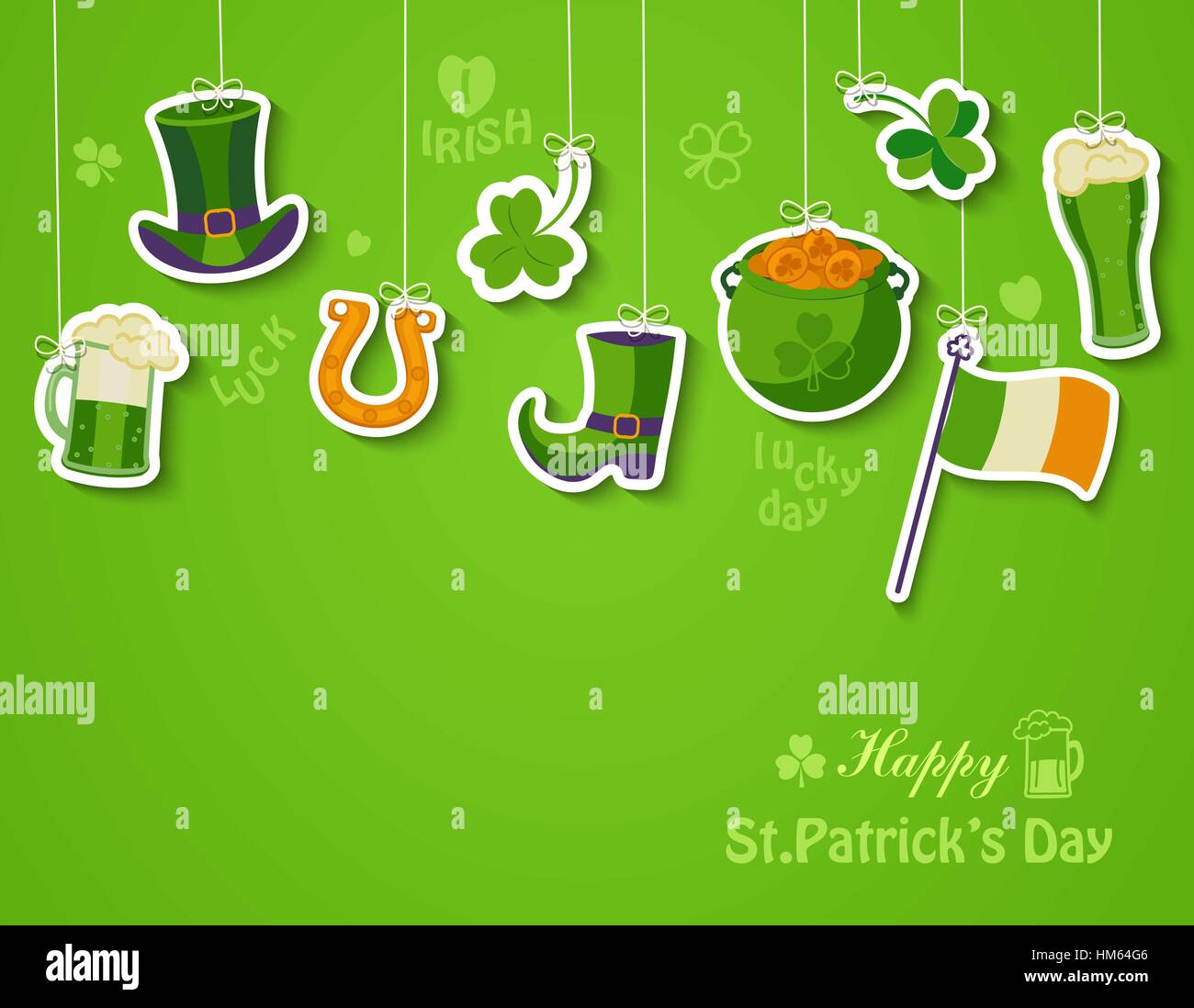 Poster, banner or background for Happy St Patricks day, vector ...