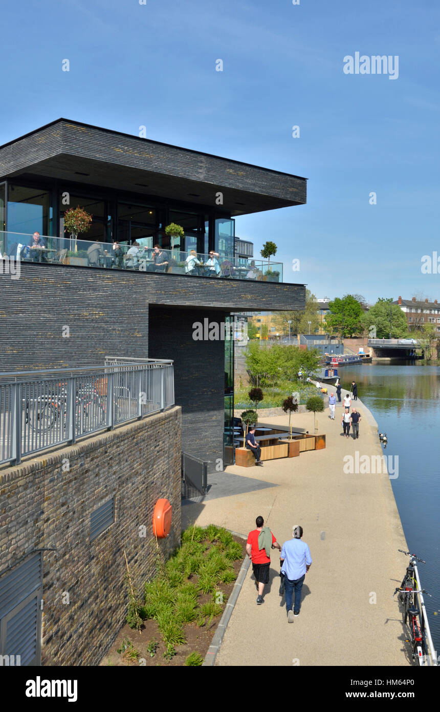 The Lighterman pub on Regent's Canal, King's Cross, London, UK Stock ...