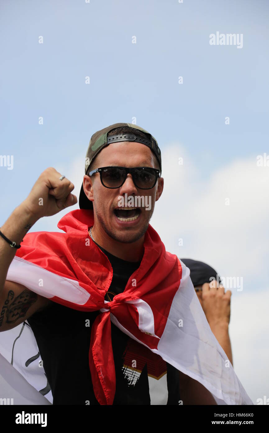 German National Football team and chief coach Löw celebrate FIFA World ...