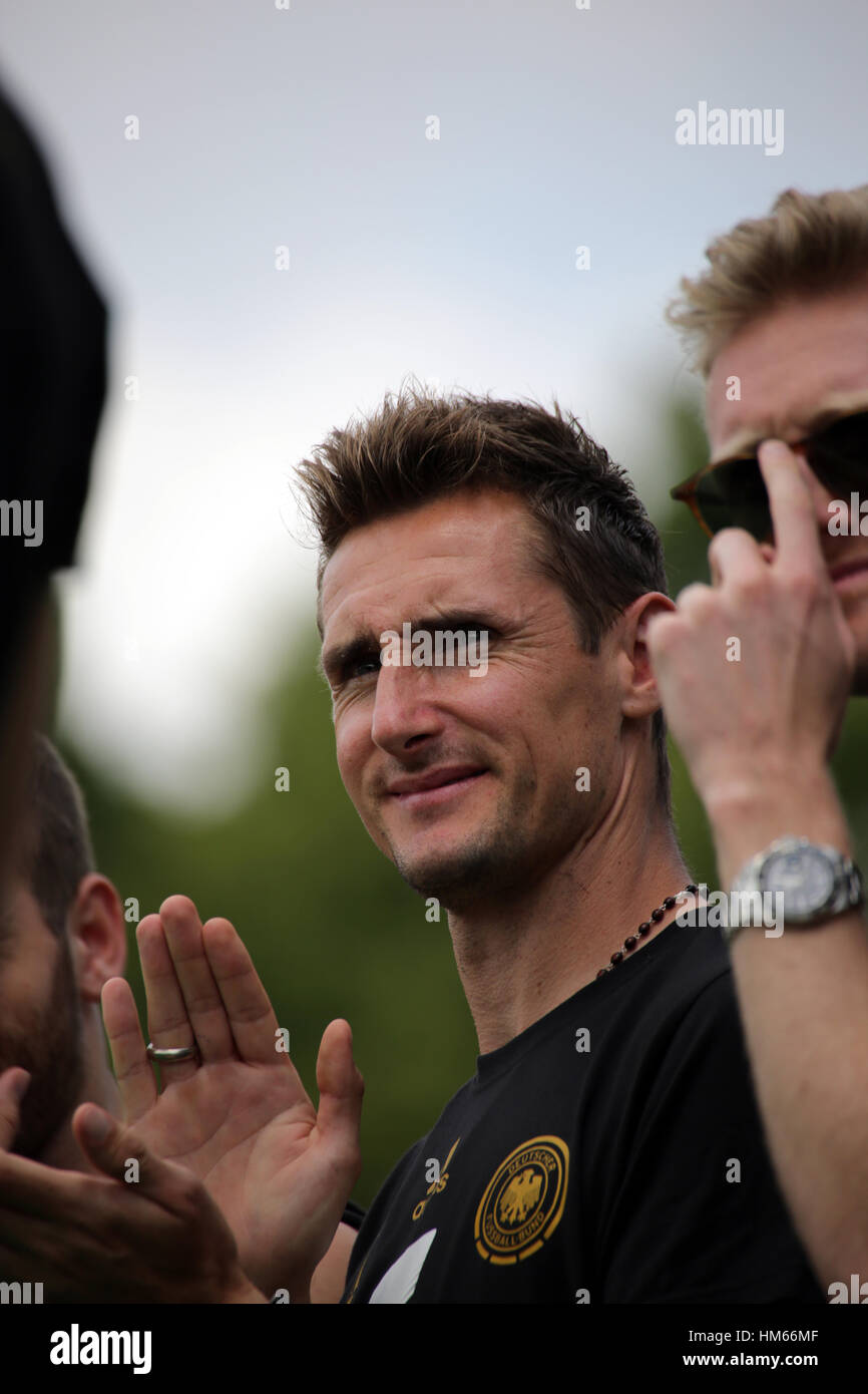 German National Football team and chief coach Löw celebrate FIFA World ...