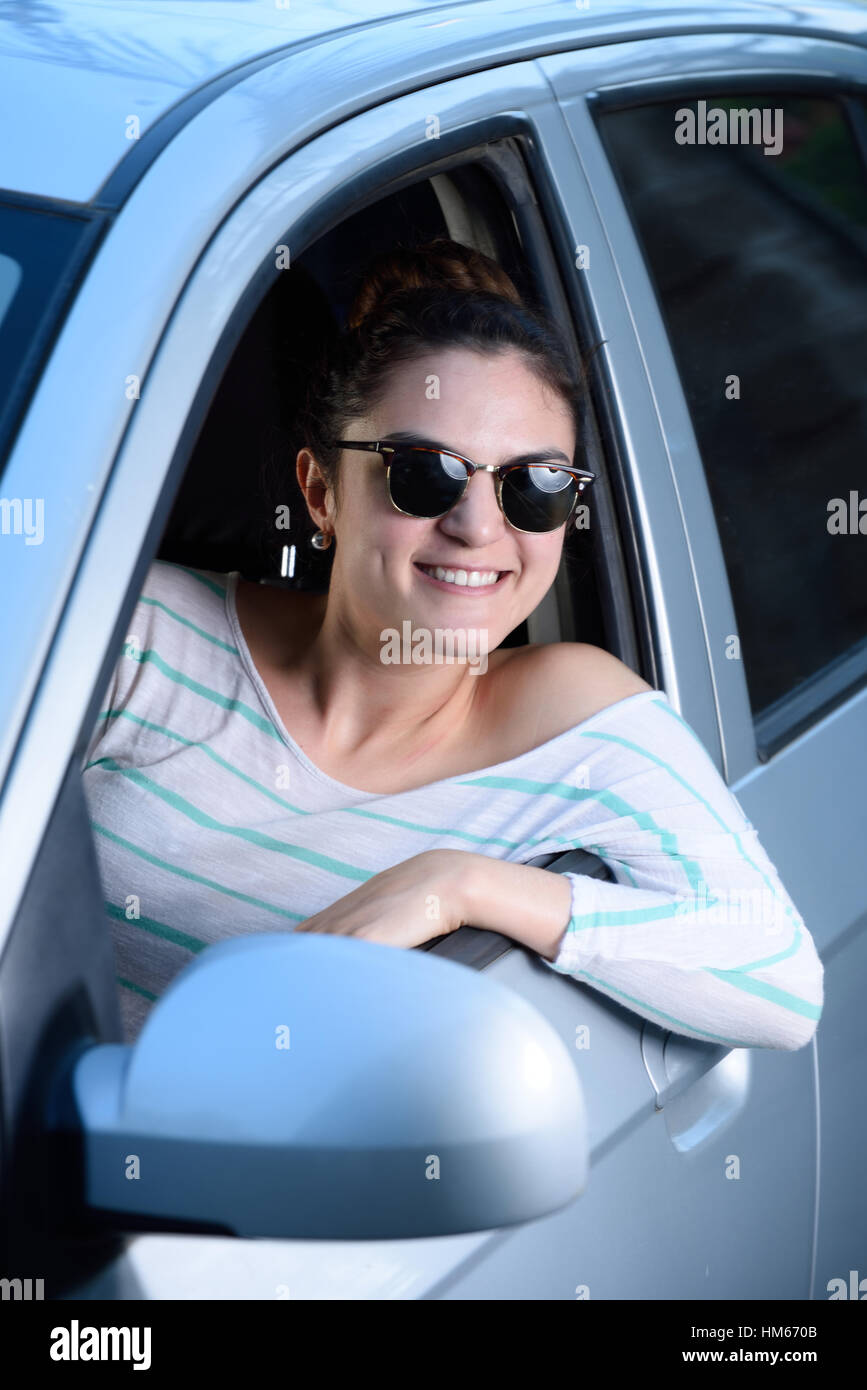 Woman car driver hi-res stock photography and images - Alamy