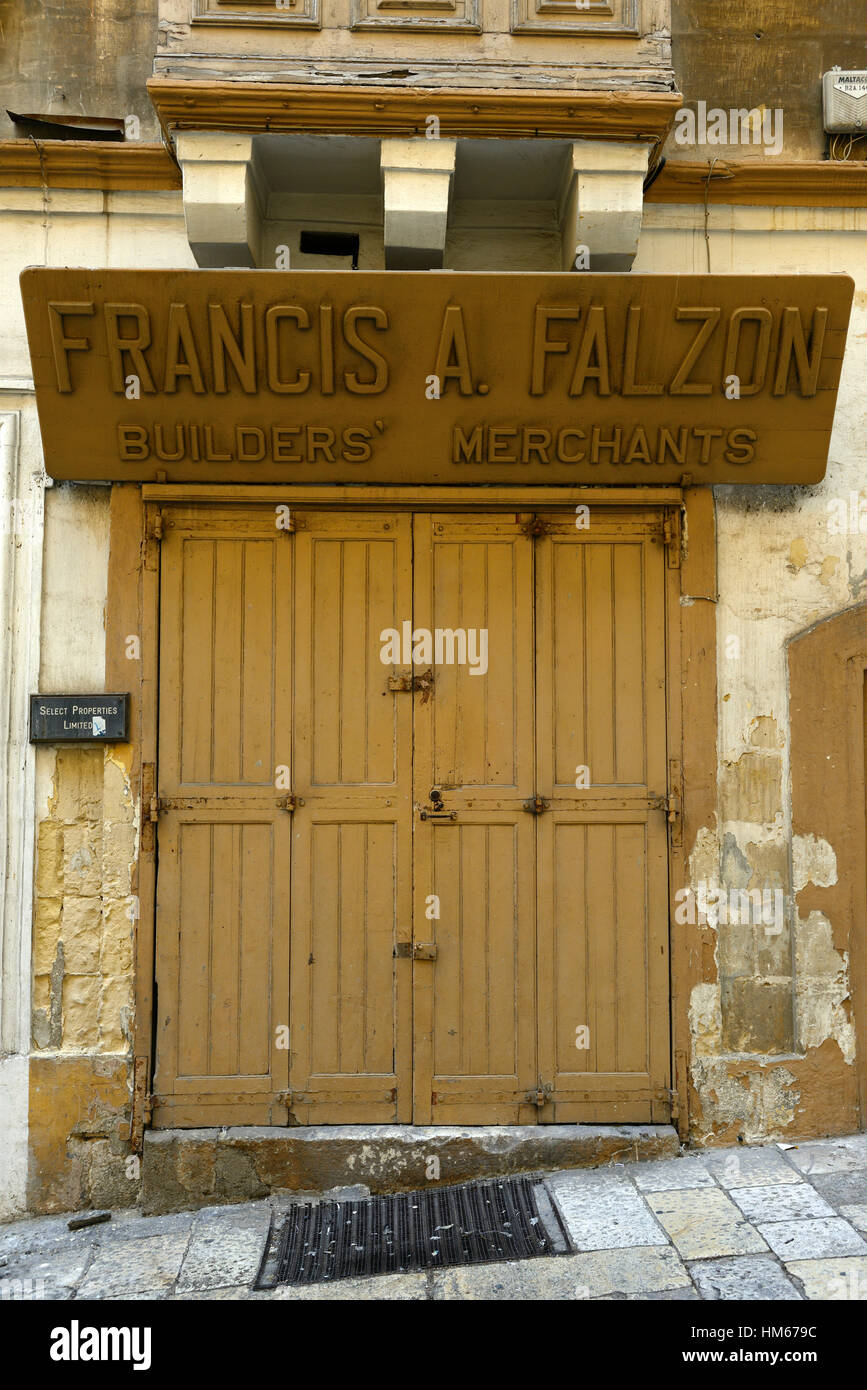 Francis Falzon builders merchants doorway wood wooden business entrance ...