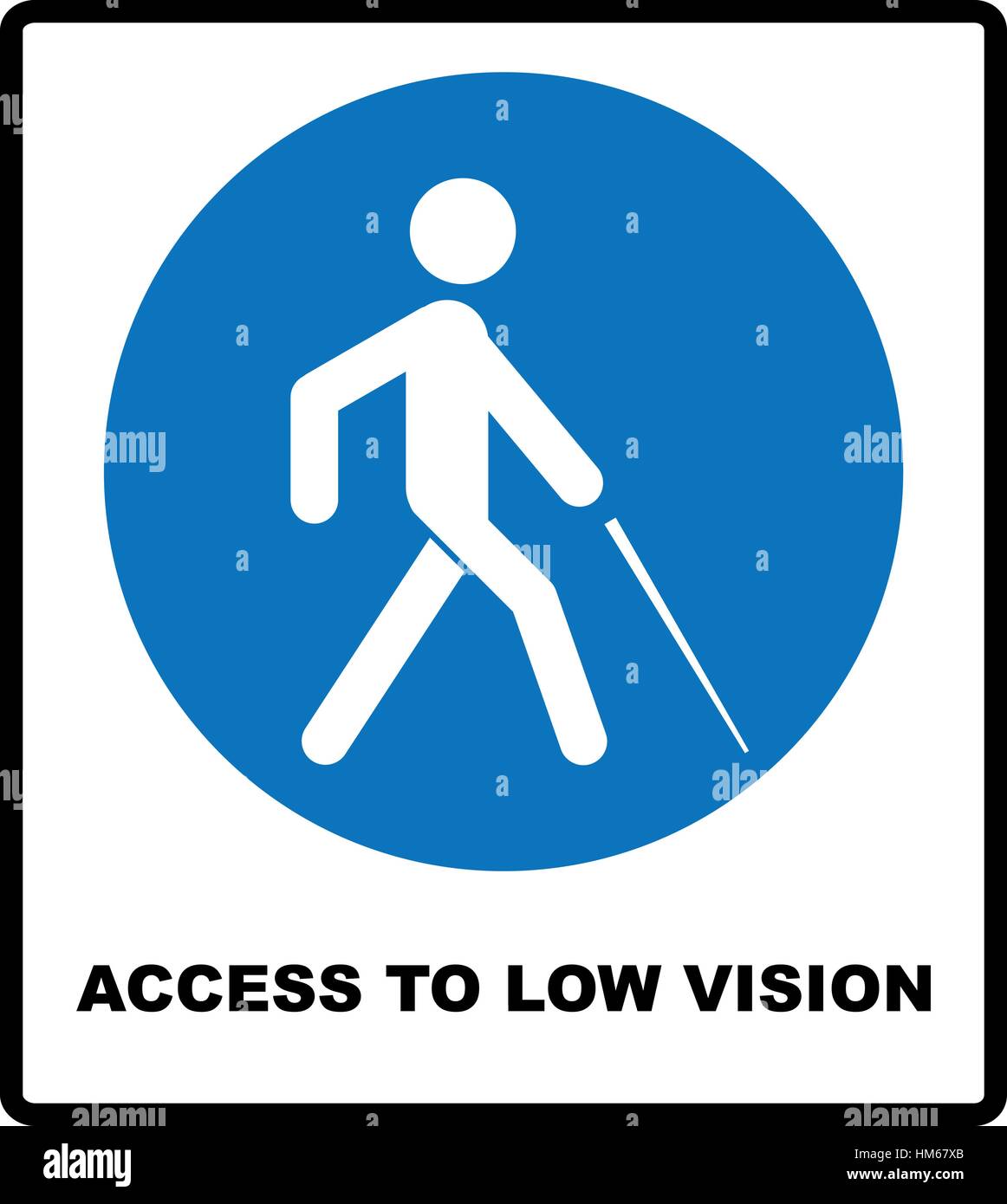 Access to Low Vision symbol. blindness line icon, outline vector logo ...
