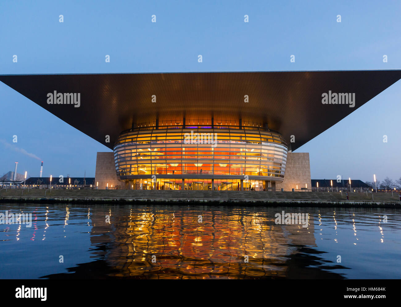The Opera House at night, Copenhagen, Denmark Stock Photo - Alamy