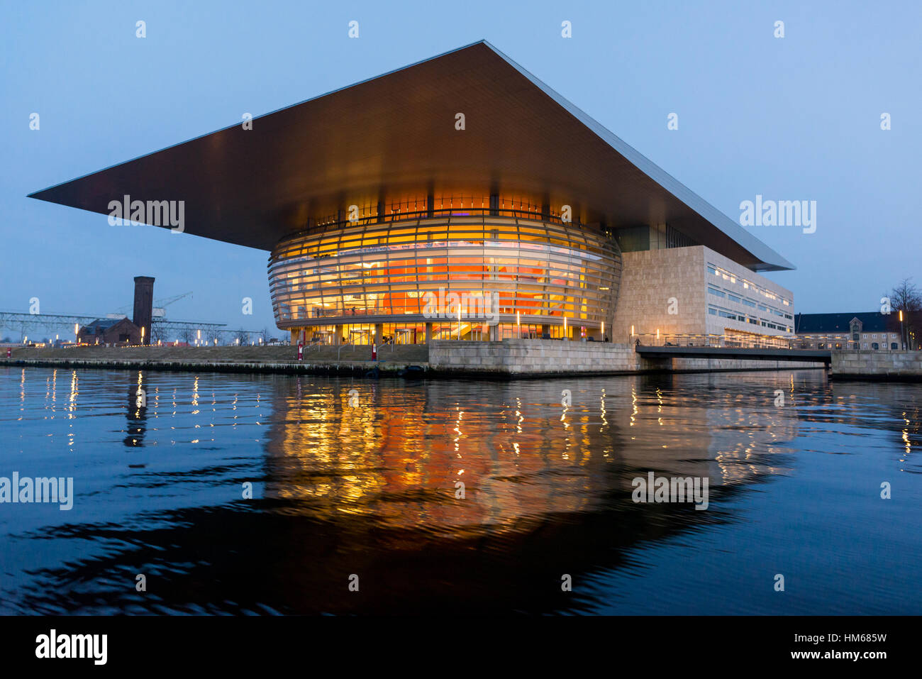 The Opera House at night, Copenhagen, Denmark Stock Photo - Alamy