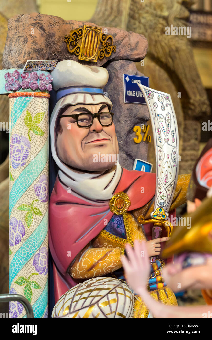 A Ninot (individual figure making up the scenes in the Fallas ...