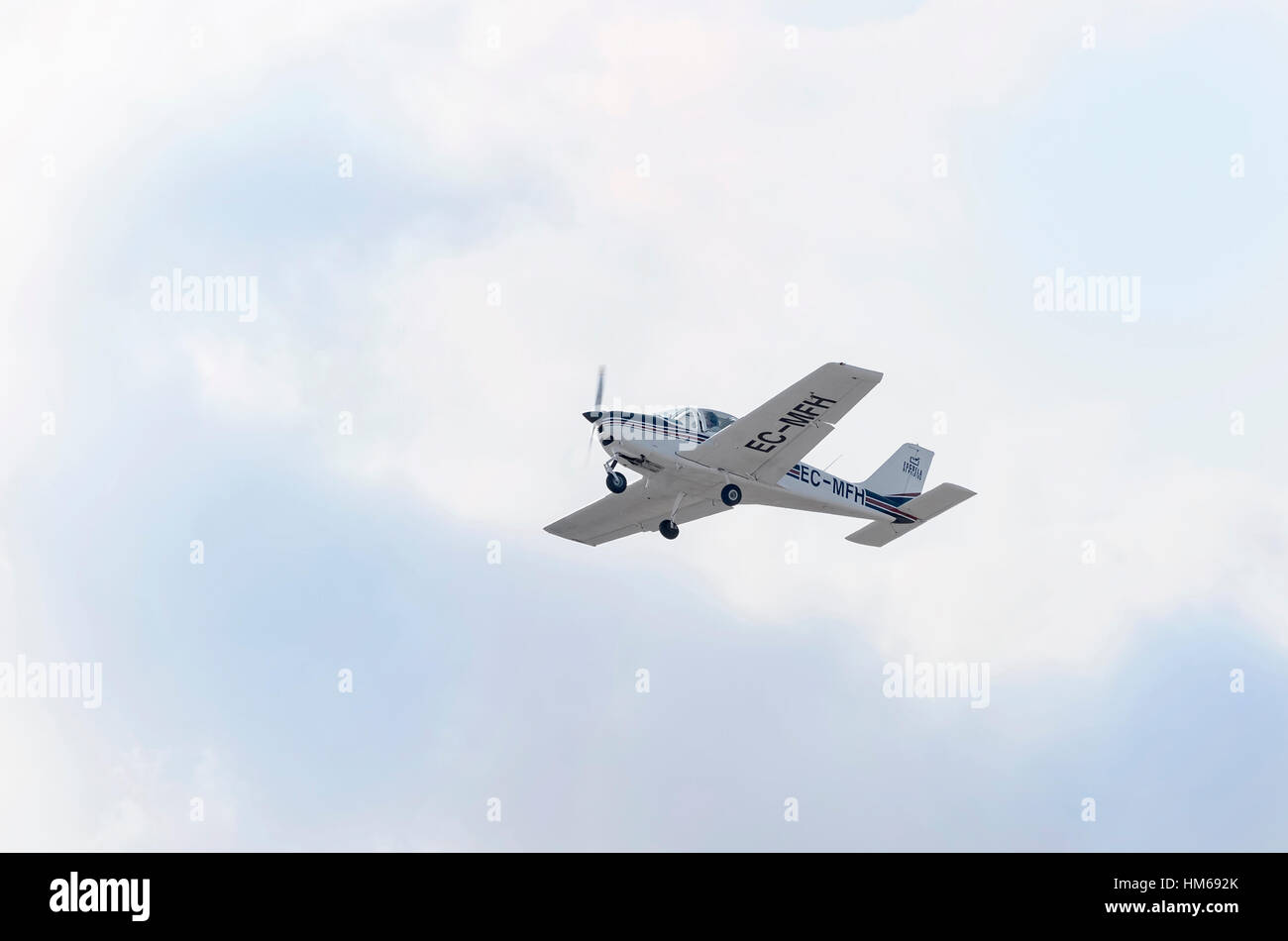 Light aircraft Tecnam P2002 Sierra. This plane is mostly operated by ...