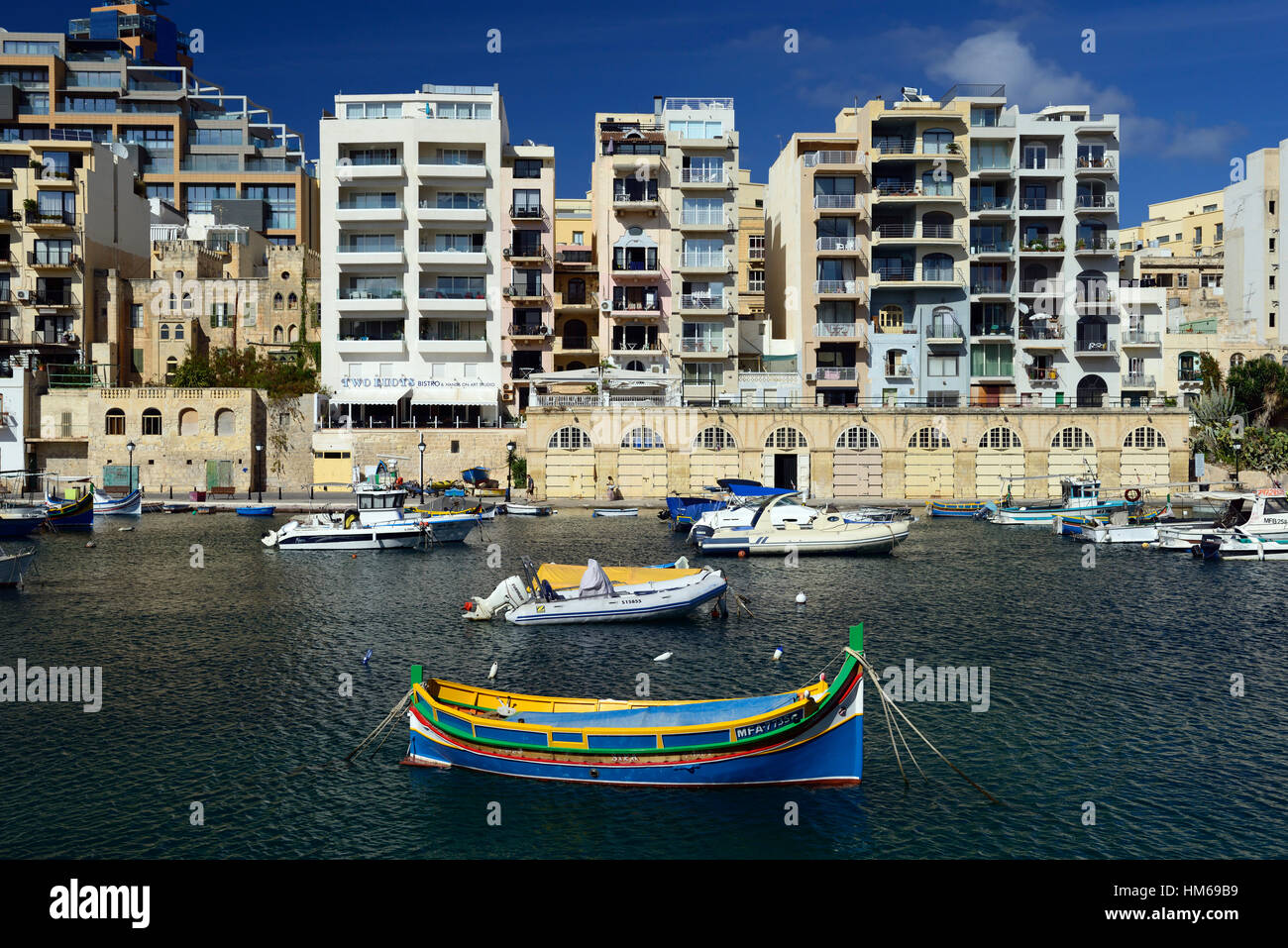 Traditional maltese fishing boat hi-res stock photography and images ...