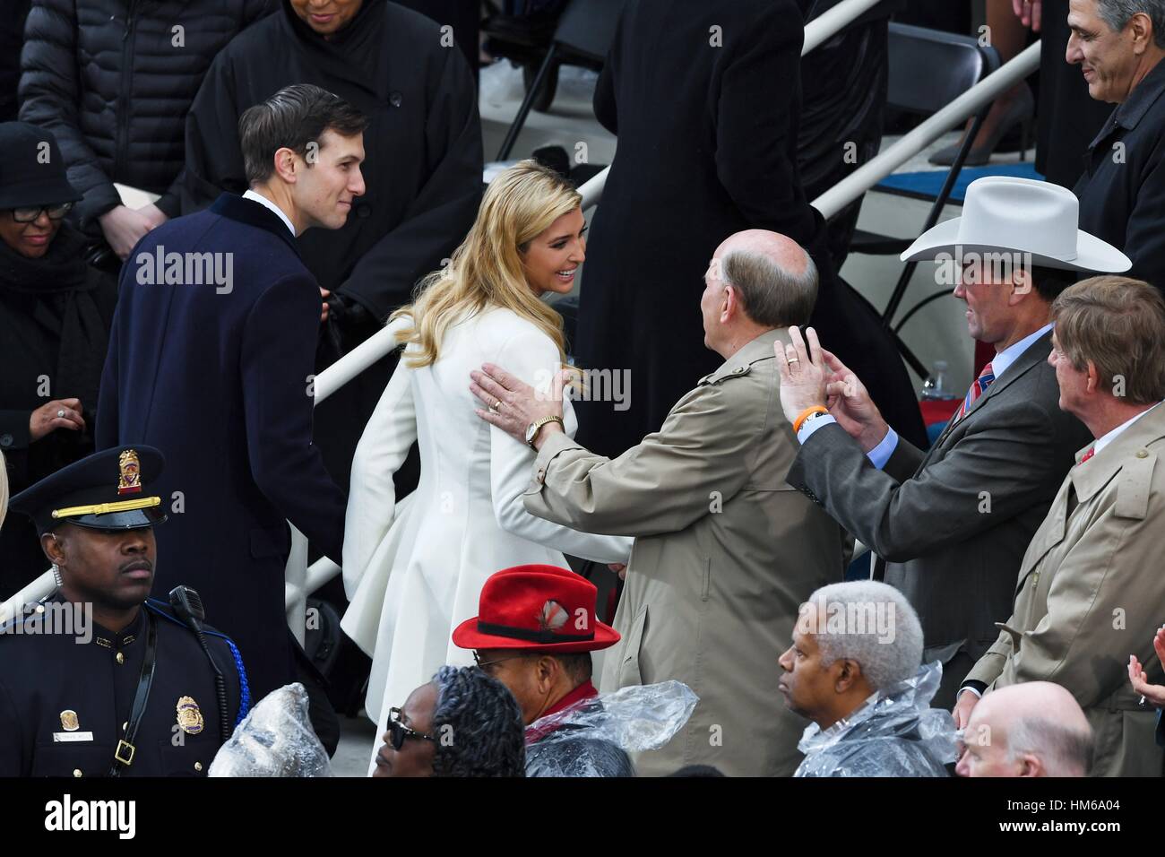 Ivanka Trump and husband Jared Kushner are congratulated by Congressmen ...