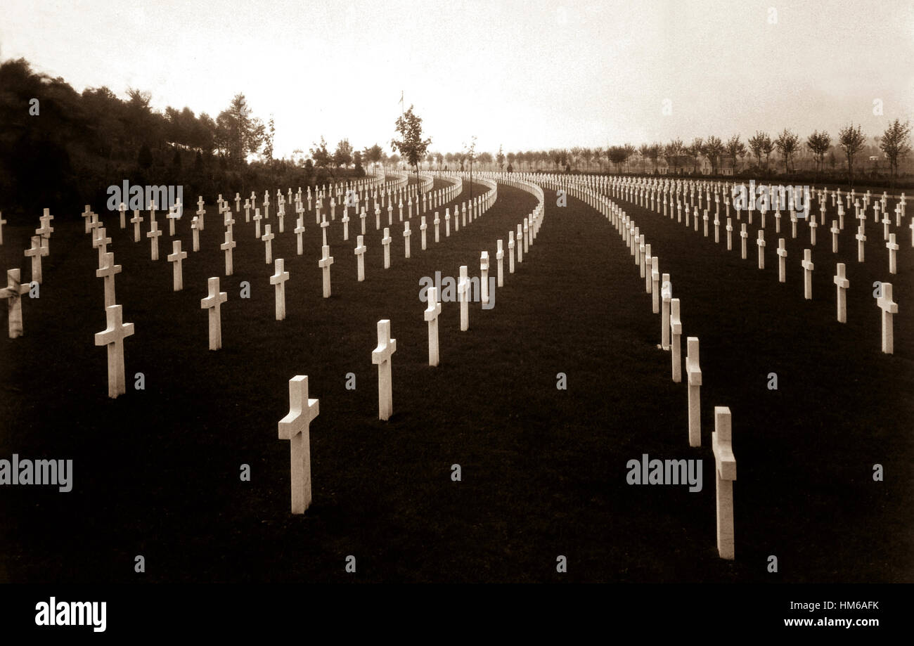 American world war 1 cemetery hi-res stock photography and images - Alamy