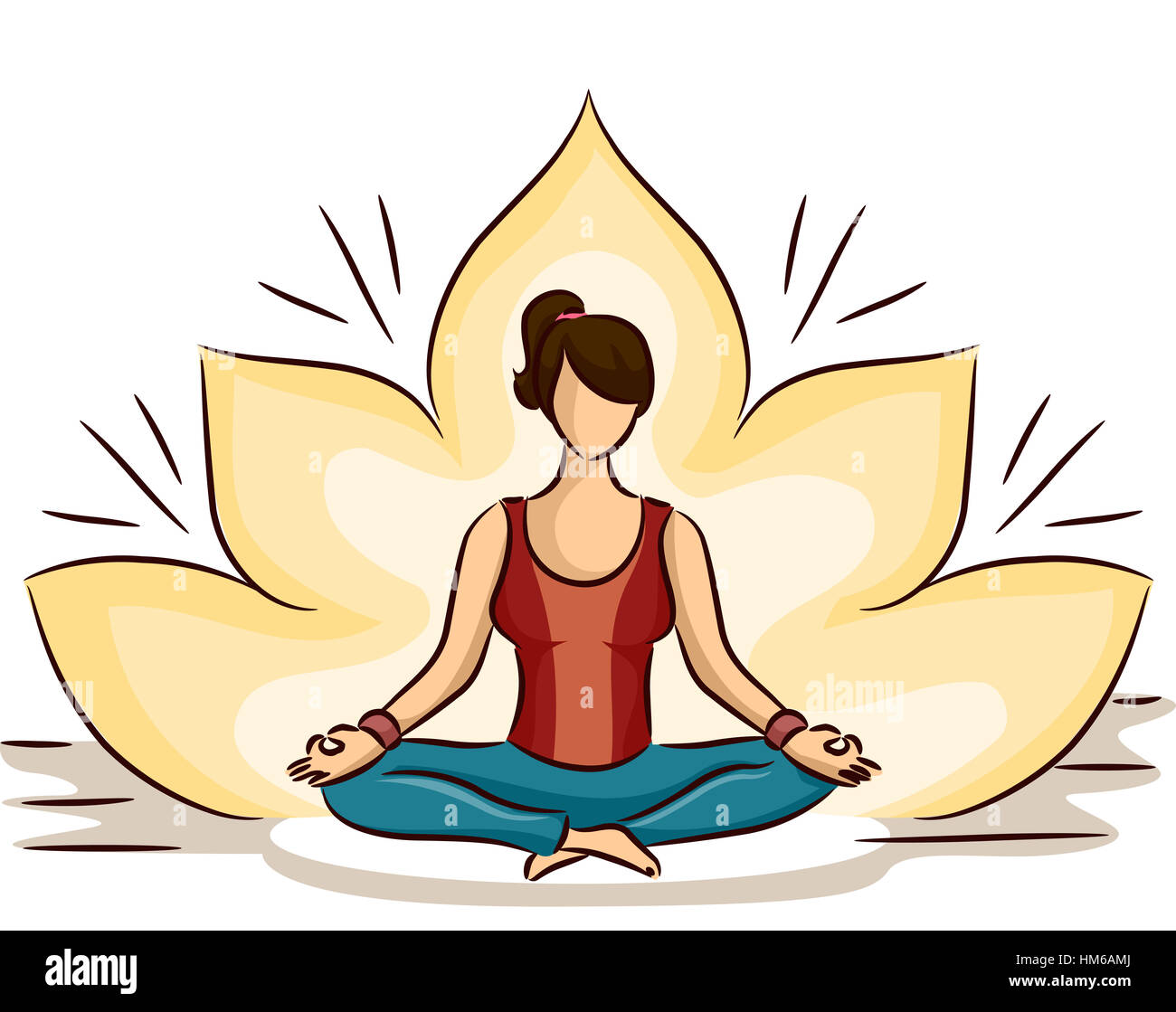 People doing meditation Cut Out Stock Images & Pictures - Alamy