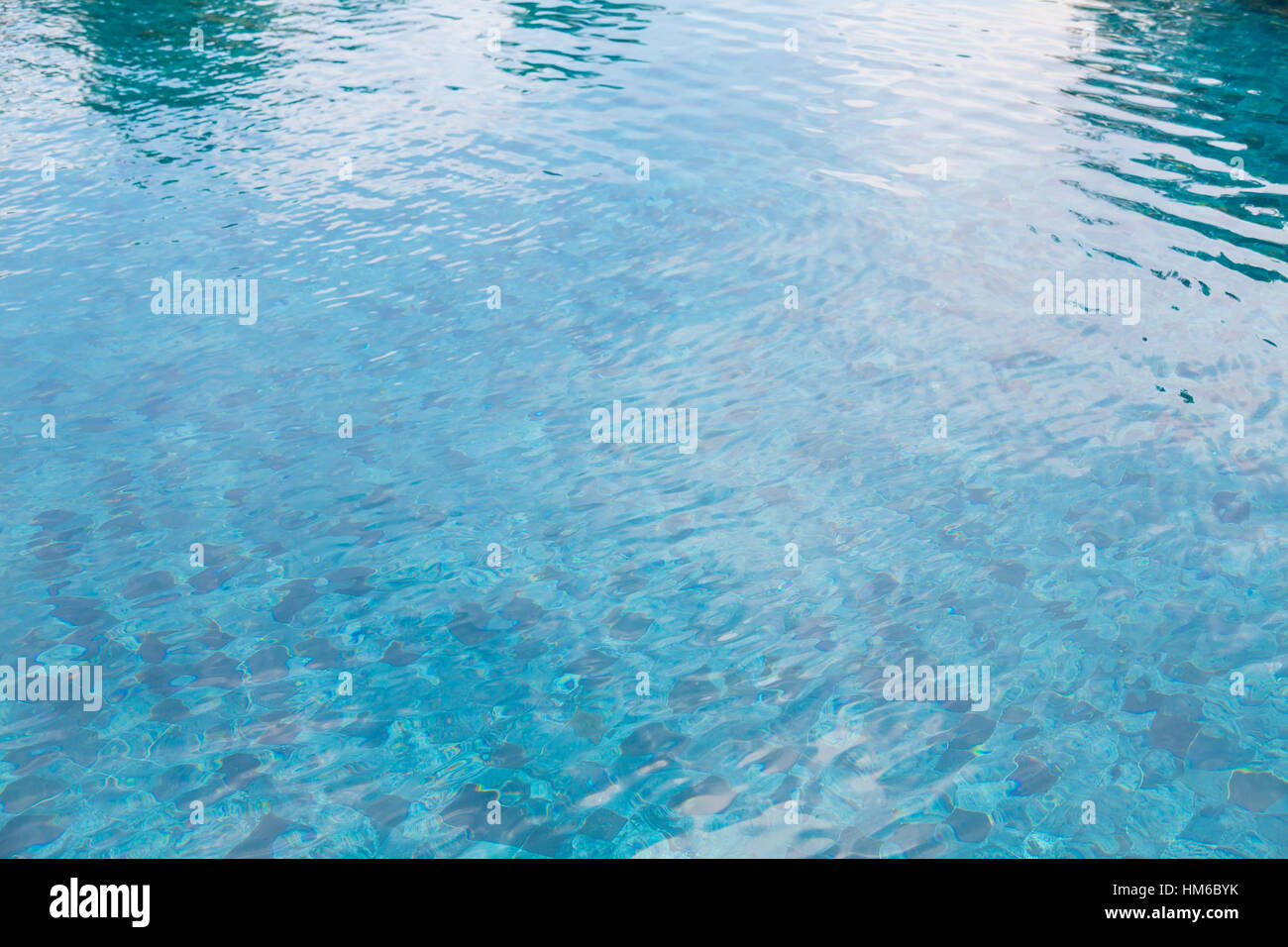 Swimming pool rippled water Stock Photo - Alamy