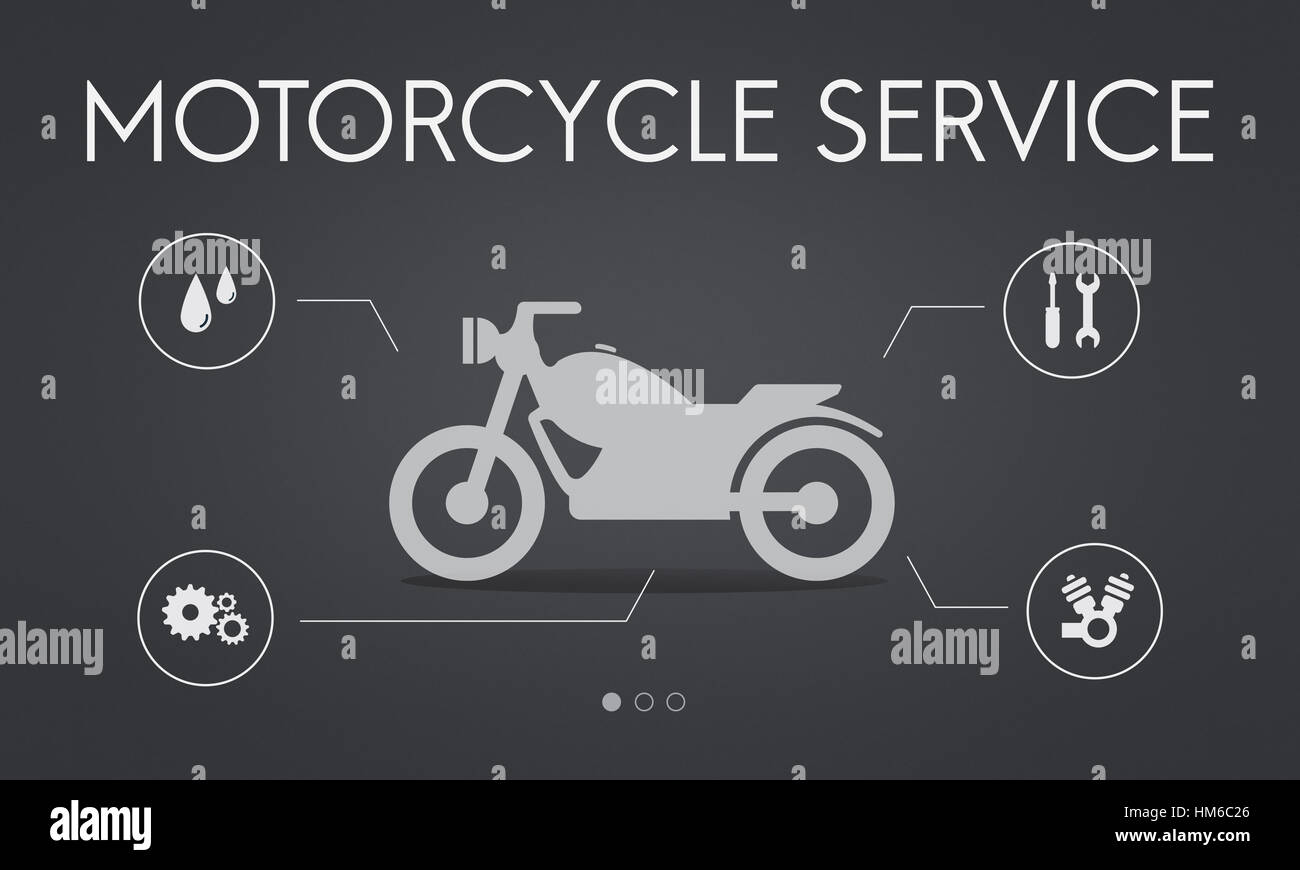 Motorcycle Service Engine Fix Concept Stock Photo - Alamy