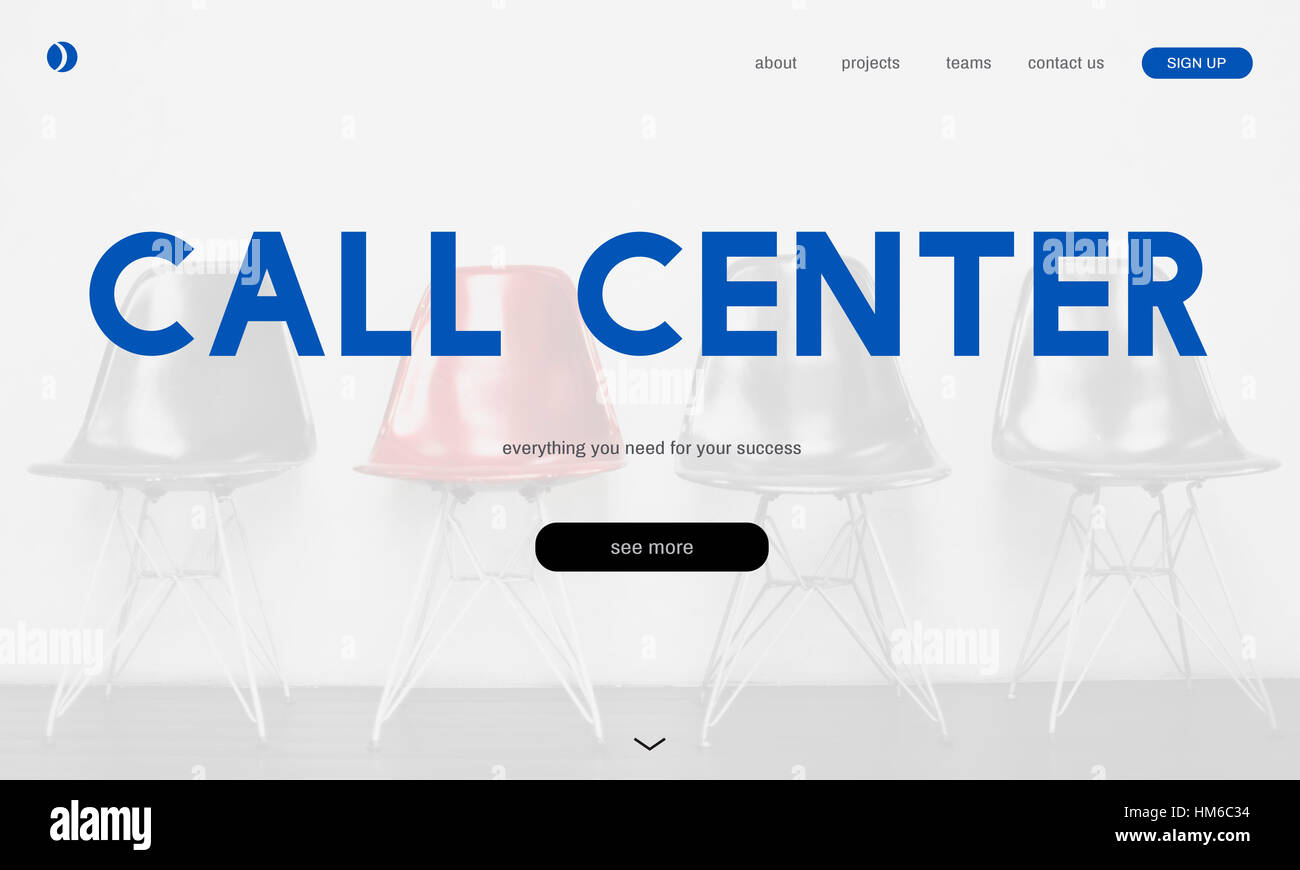 Call Center Hot Line Information Concept Stock Photo - Alamy