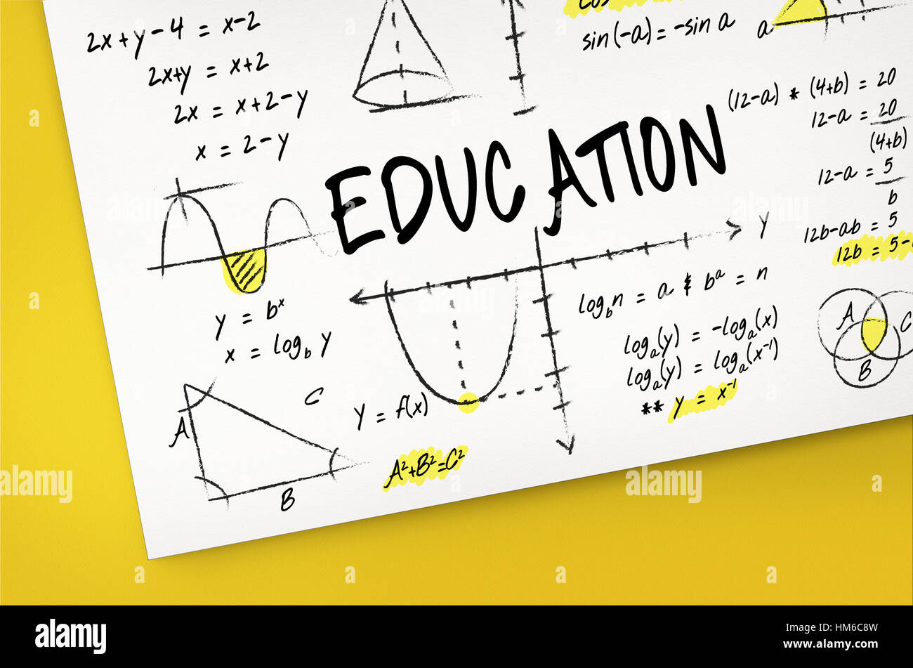 Methematics Math Algebra Calculus Numbers Concept Stock Photo - Alamy
