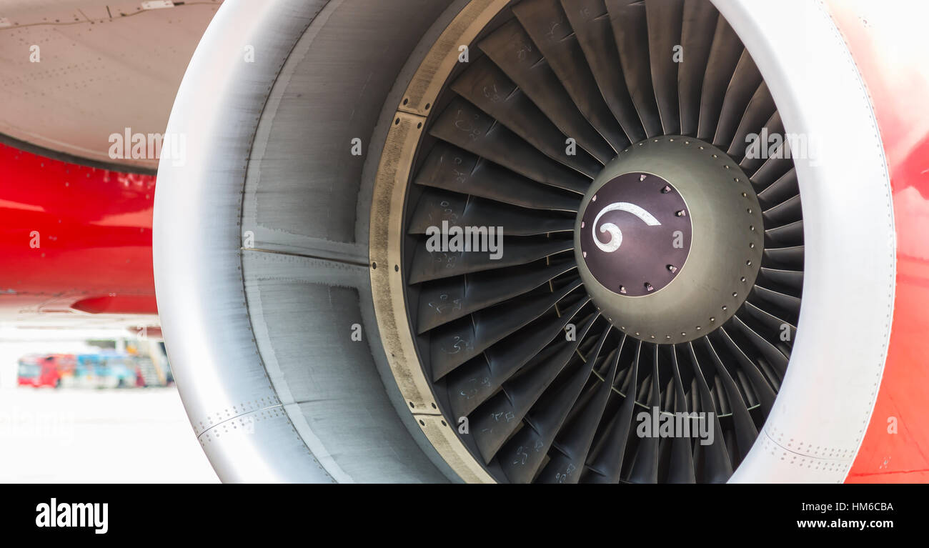 Turbine of airplane Stock Photo - Alamy