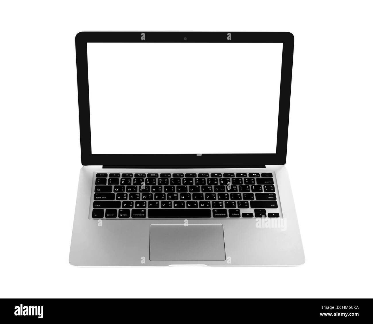 laptop isolated on white background Stock Photo - Alamy