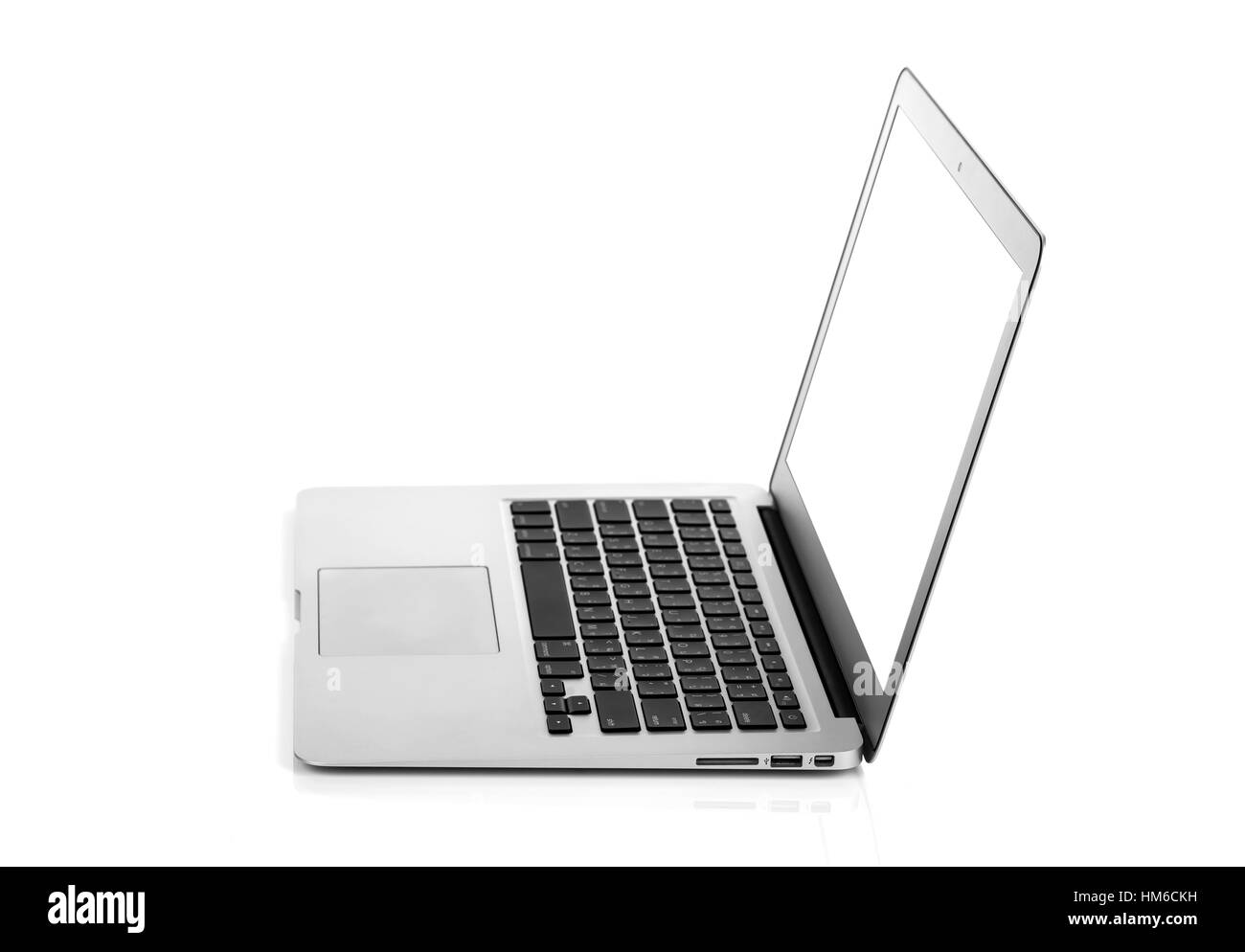 laptop isolated on white background Stock Photo - Alamy