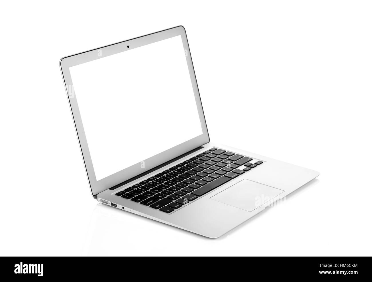 laptop isolated on white background Stock Photo - Alamy