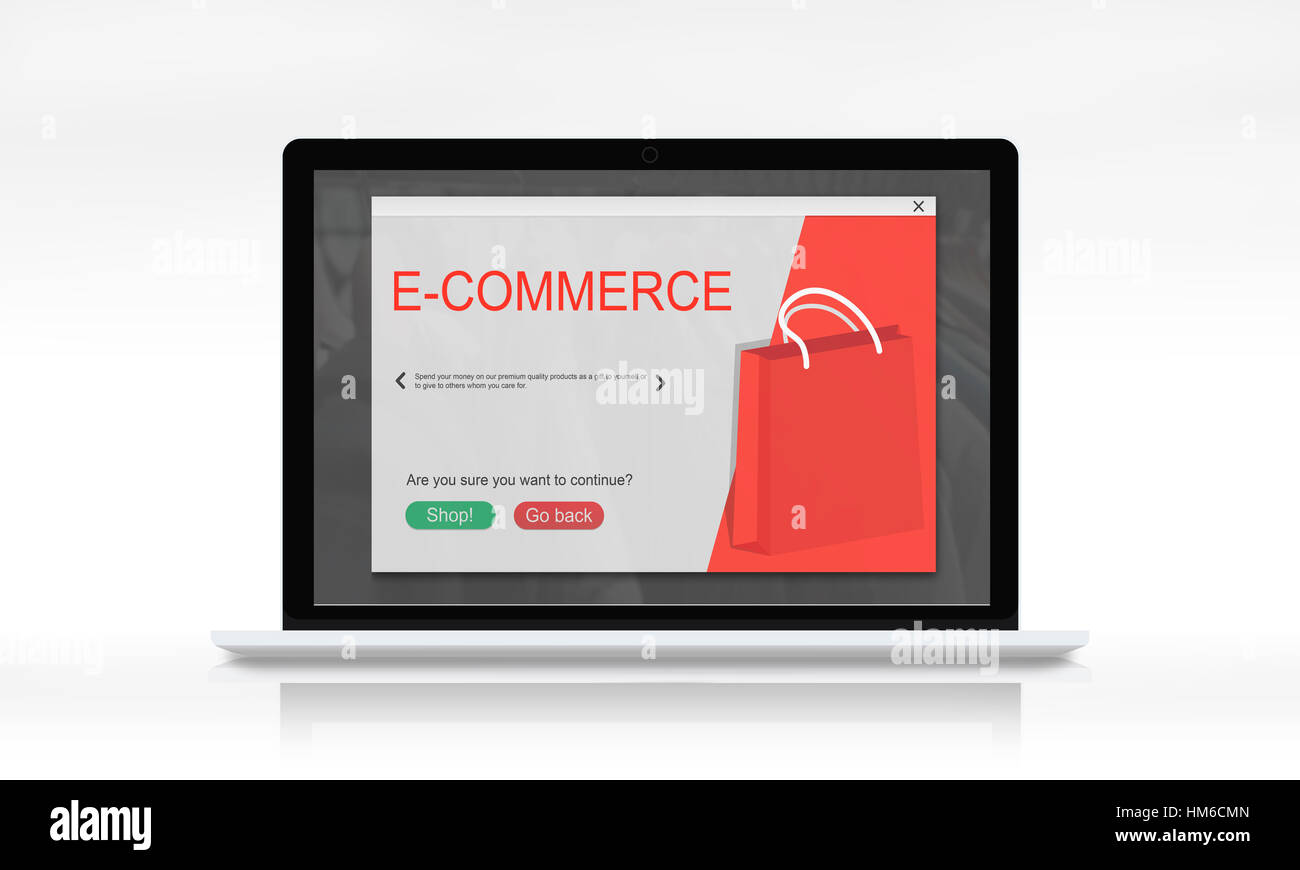Online Shopping Cart E-Commers Concept Stock Photo - Alamy