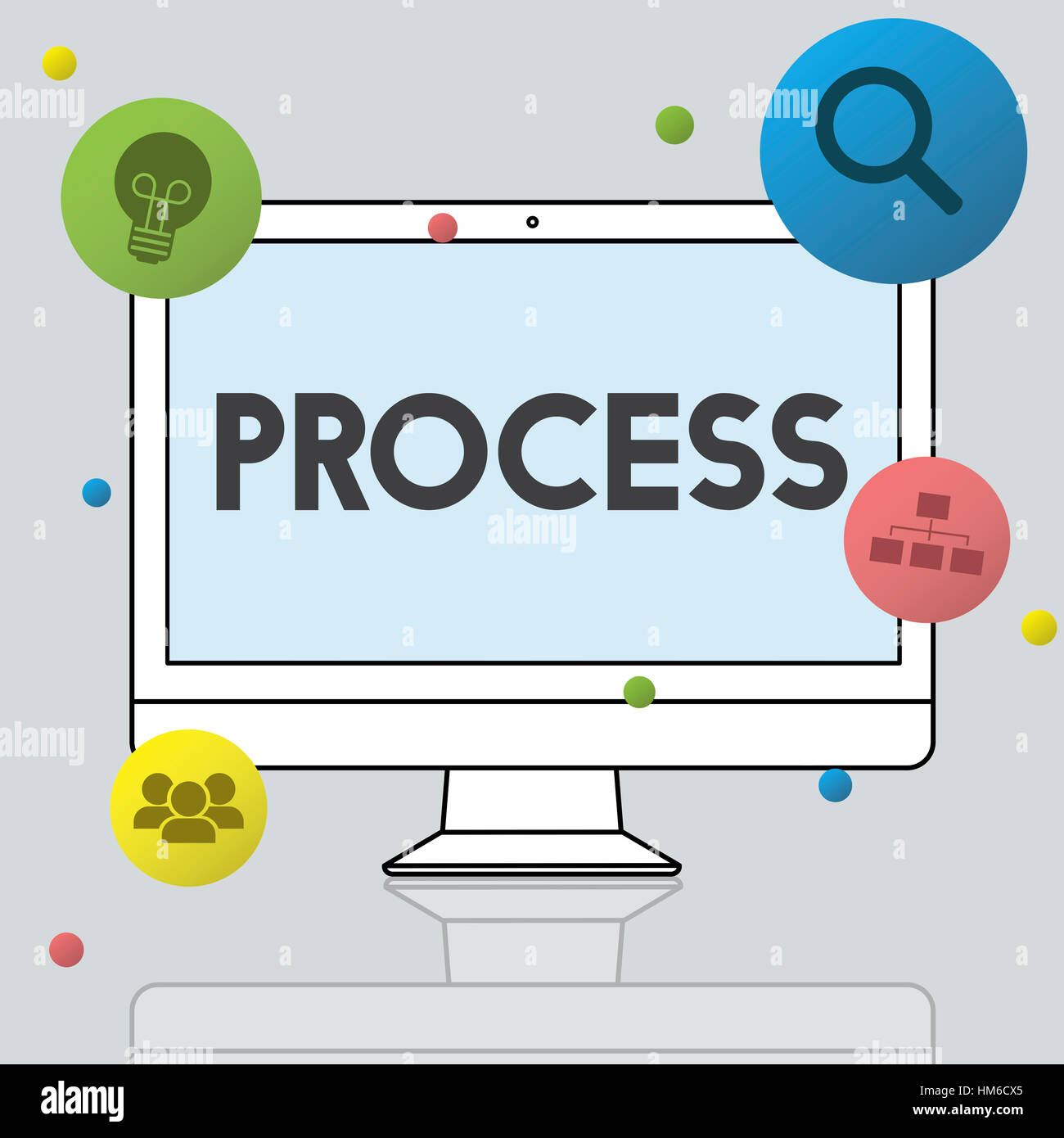 Work process graphic hi-res stock photography and images - Alamy