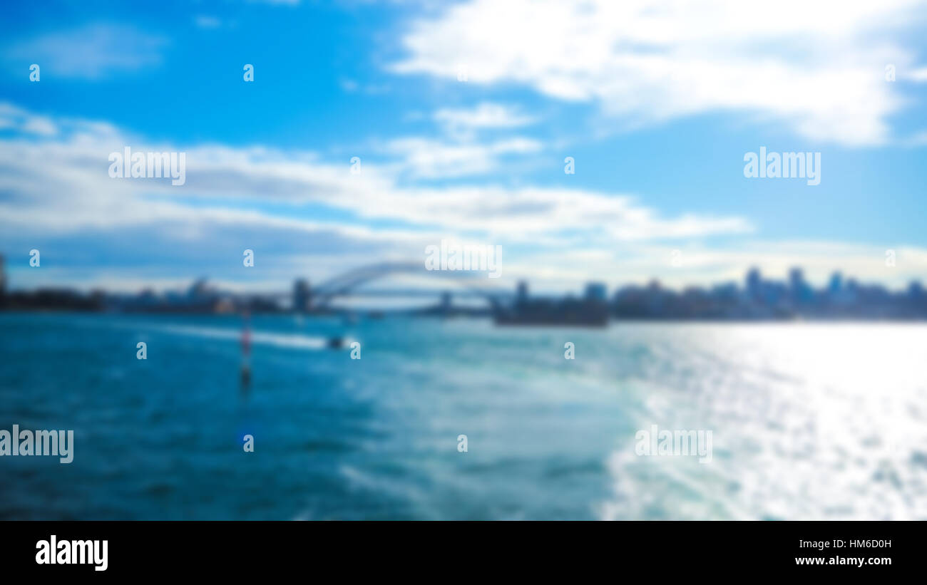 Abstract blur sea background Stock Photo - Alamy