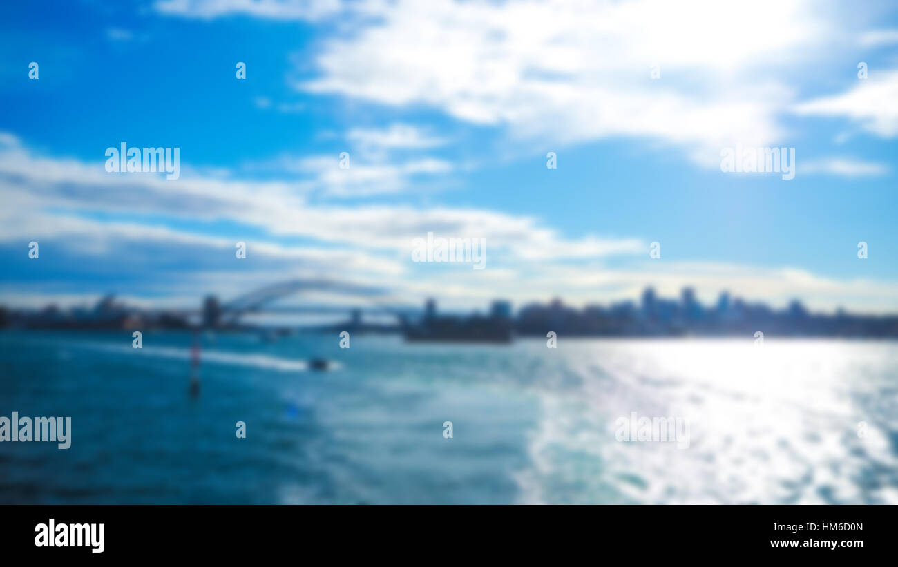 Abstract blur sea background Stock Photo - Alamy