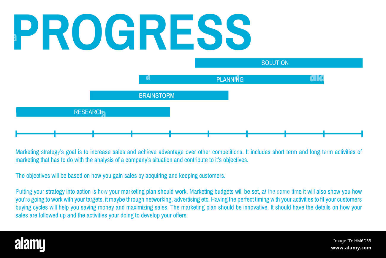 Marketing Business Strategy Progress Concept Stock Photo - Alamy