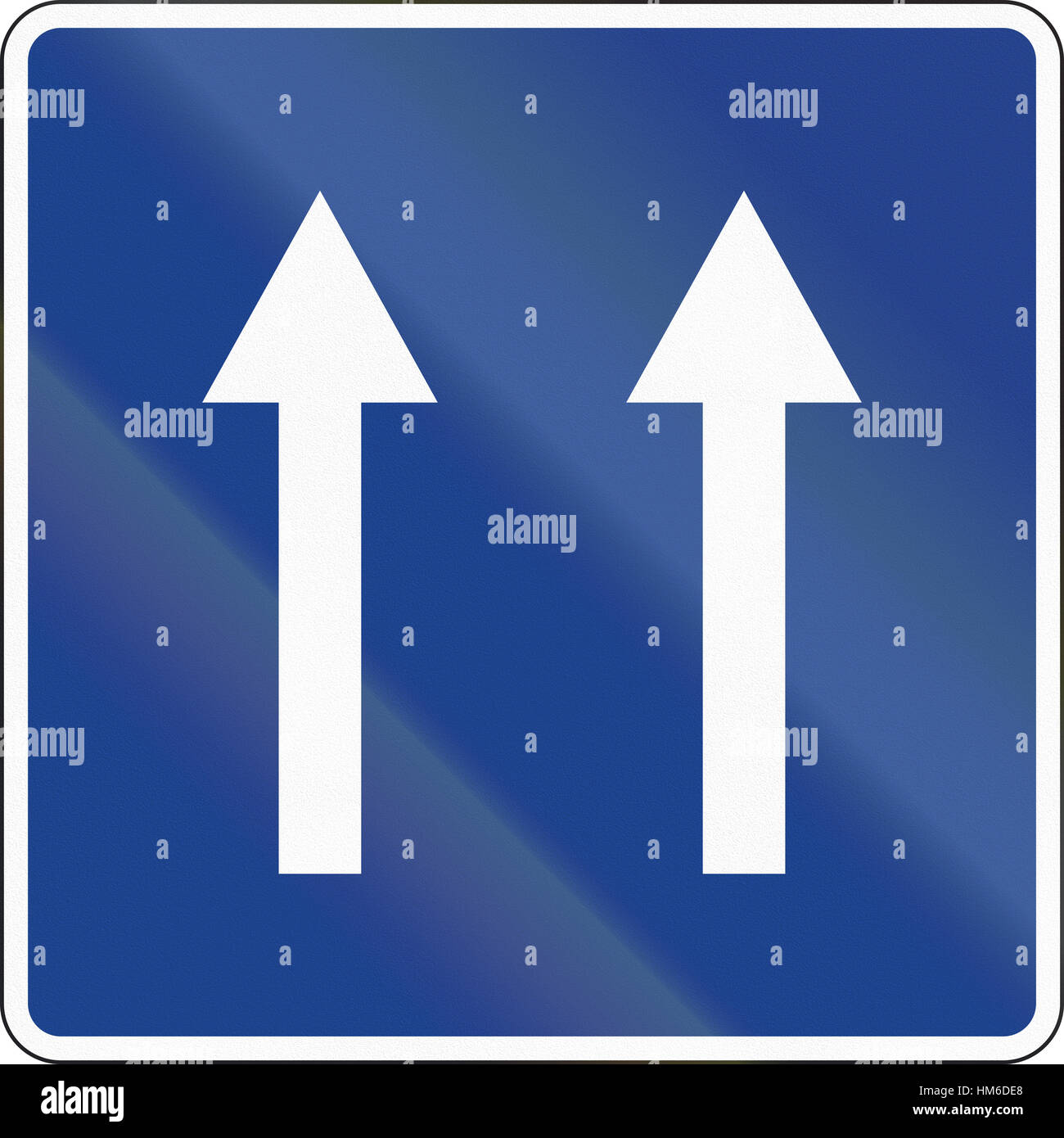 Two lanes to one hi-res stock photography and images - Alamy