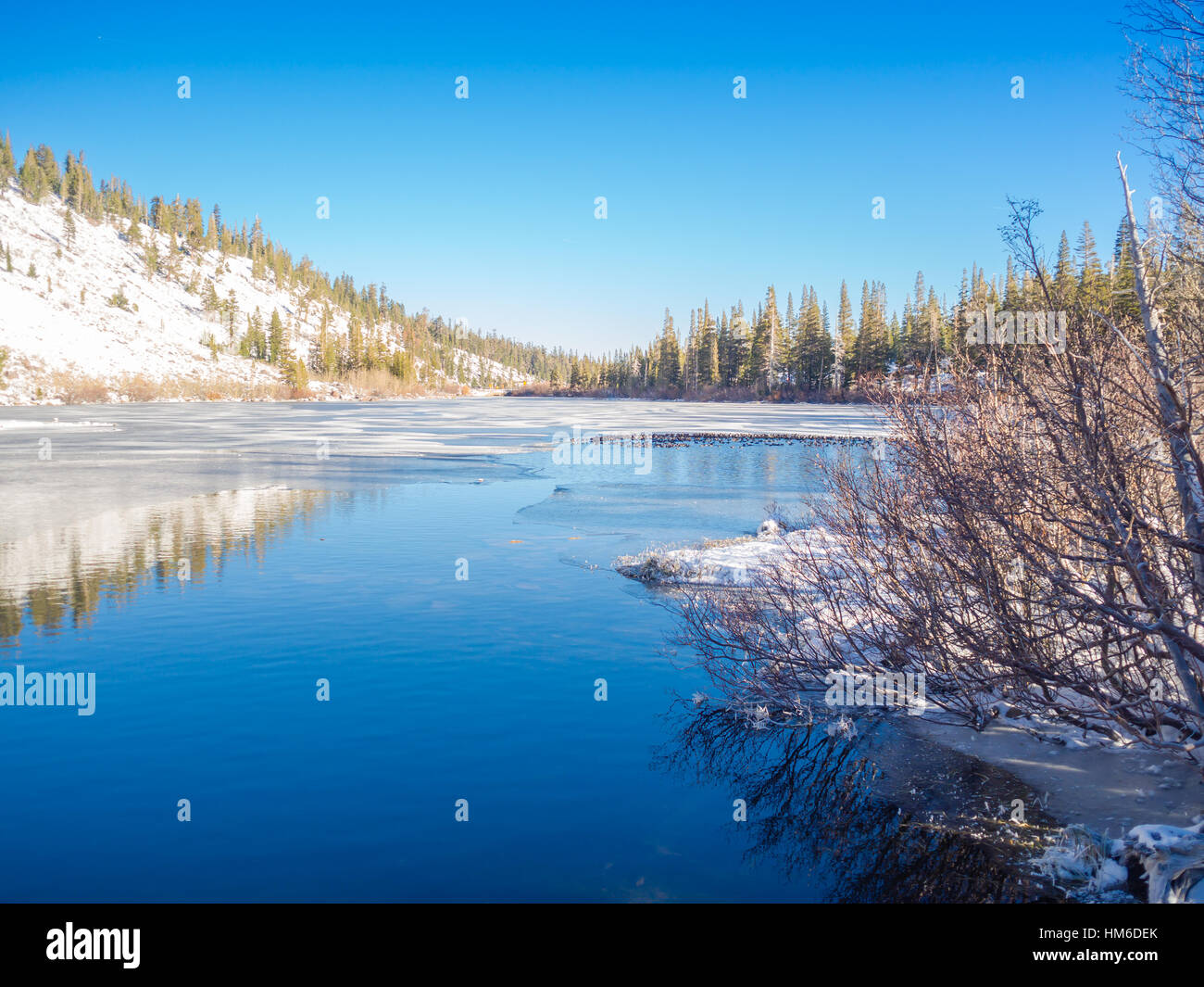 Winter at Mammoth Lakes Stock Photo - Alamy